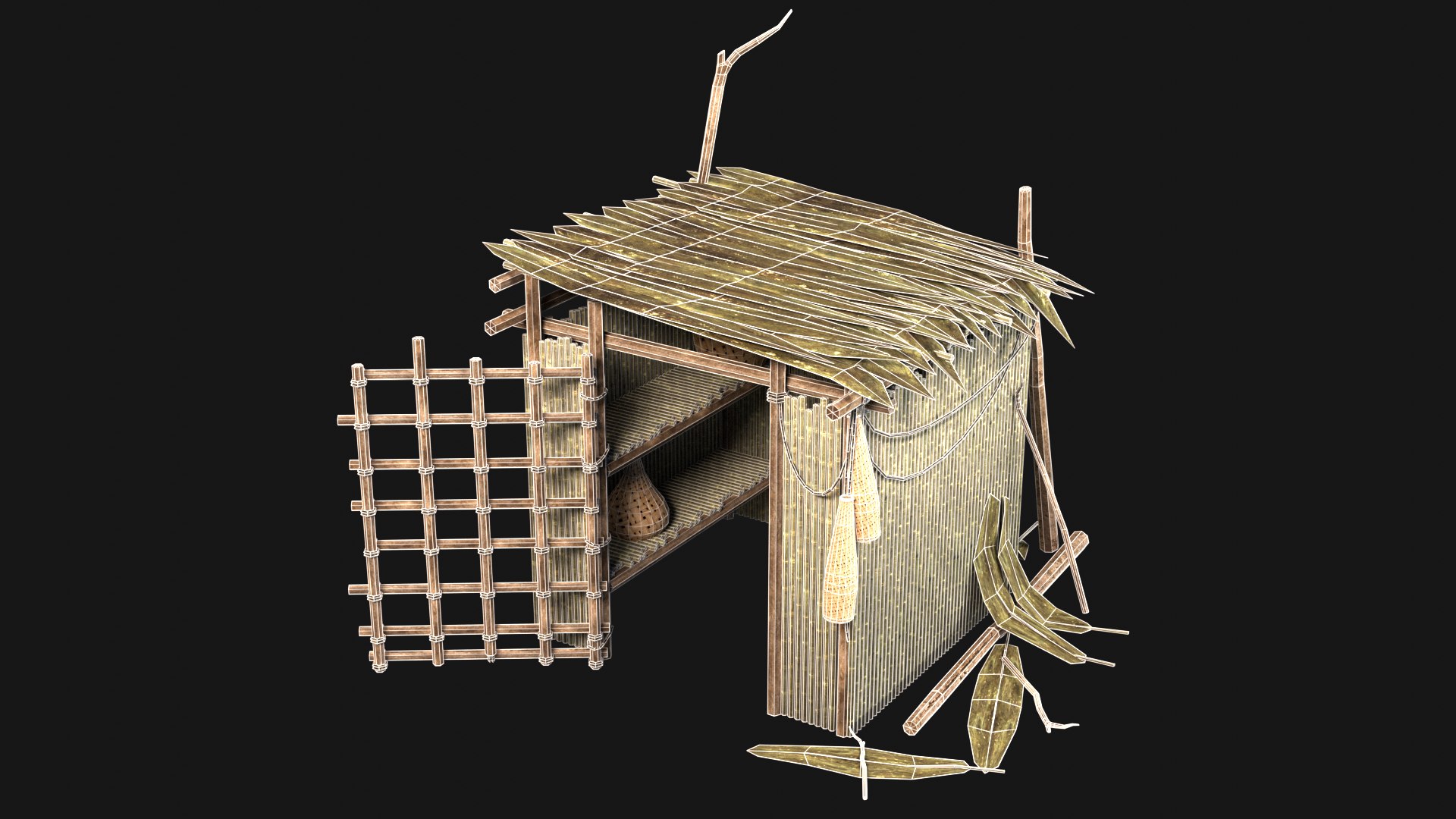 JUNGLE SWAMP STORAGE WAREHOUSE WORKSHOP ROOFING COLLECTION Model ...