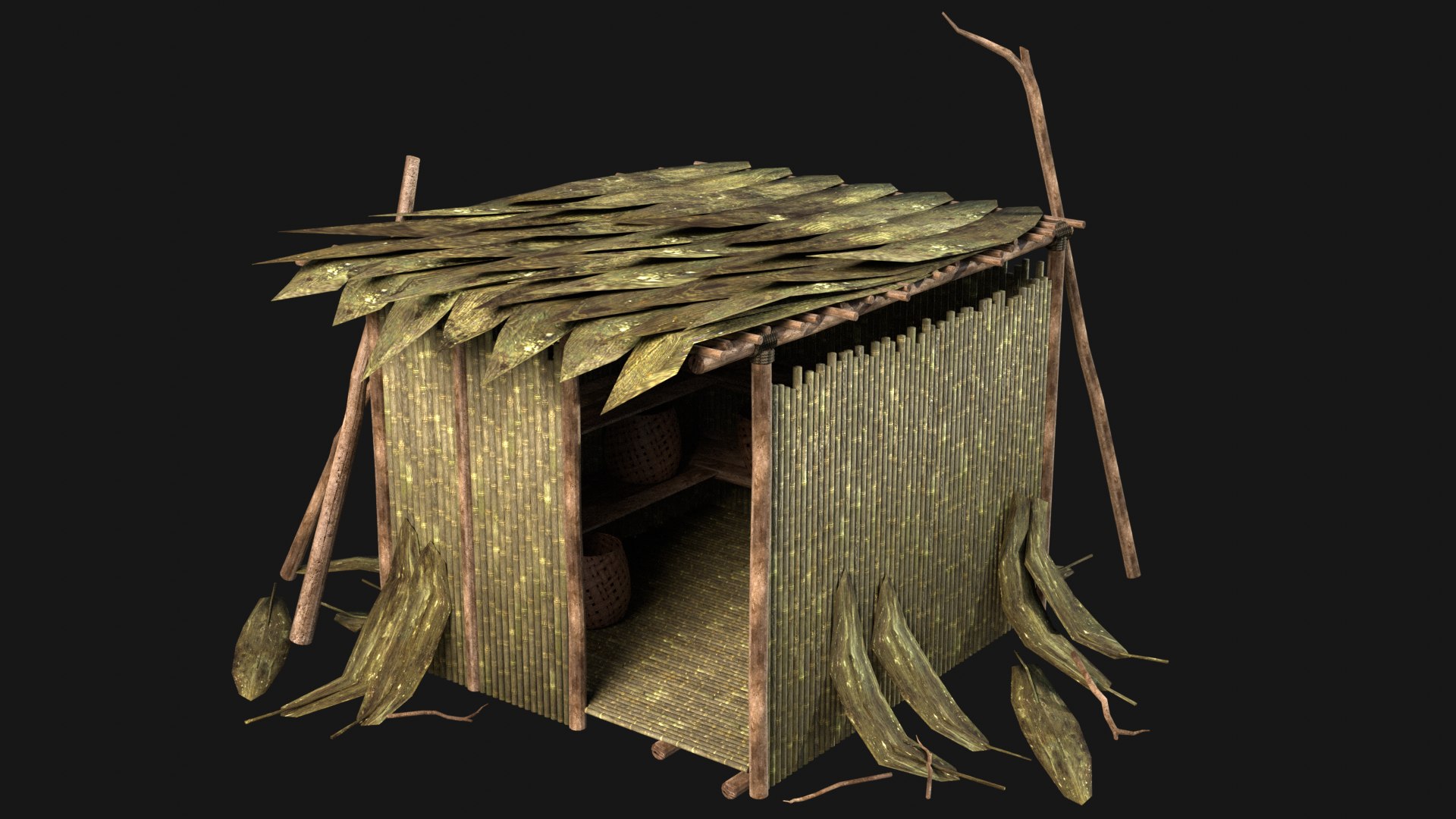 JUNGLE SWAMP STORAGE WAREHOUSE WORKSHOP ROOFING COLLECTION Model ...