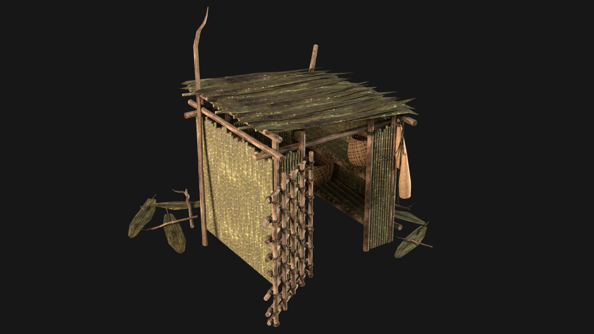 JUNGLE SWAMP STORAGE WAREHOUSE WORKSHOP ROOFING COLLECTION Model ...