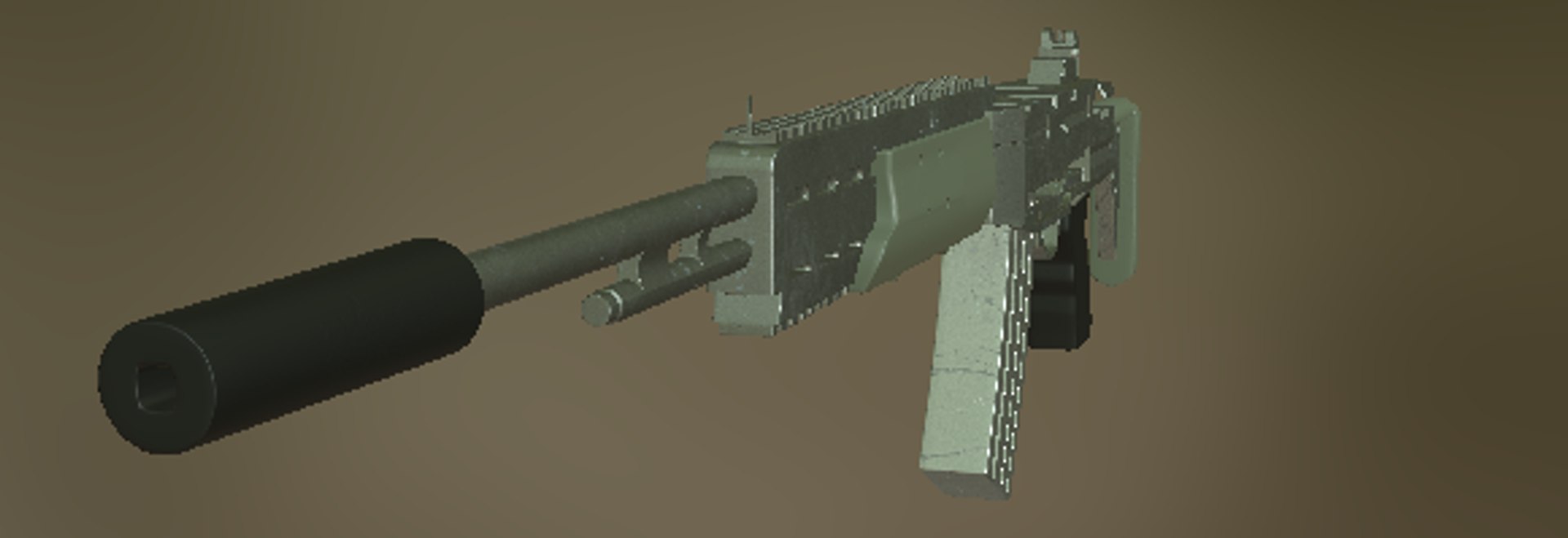gun 3d obj