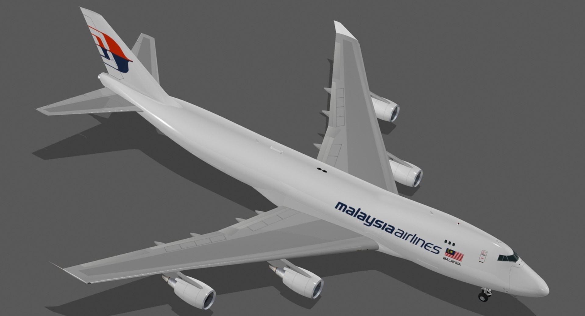 Boeing 747-400 F Maskargo 3d Model