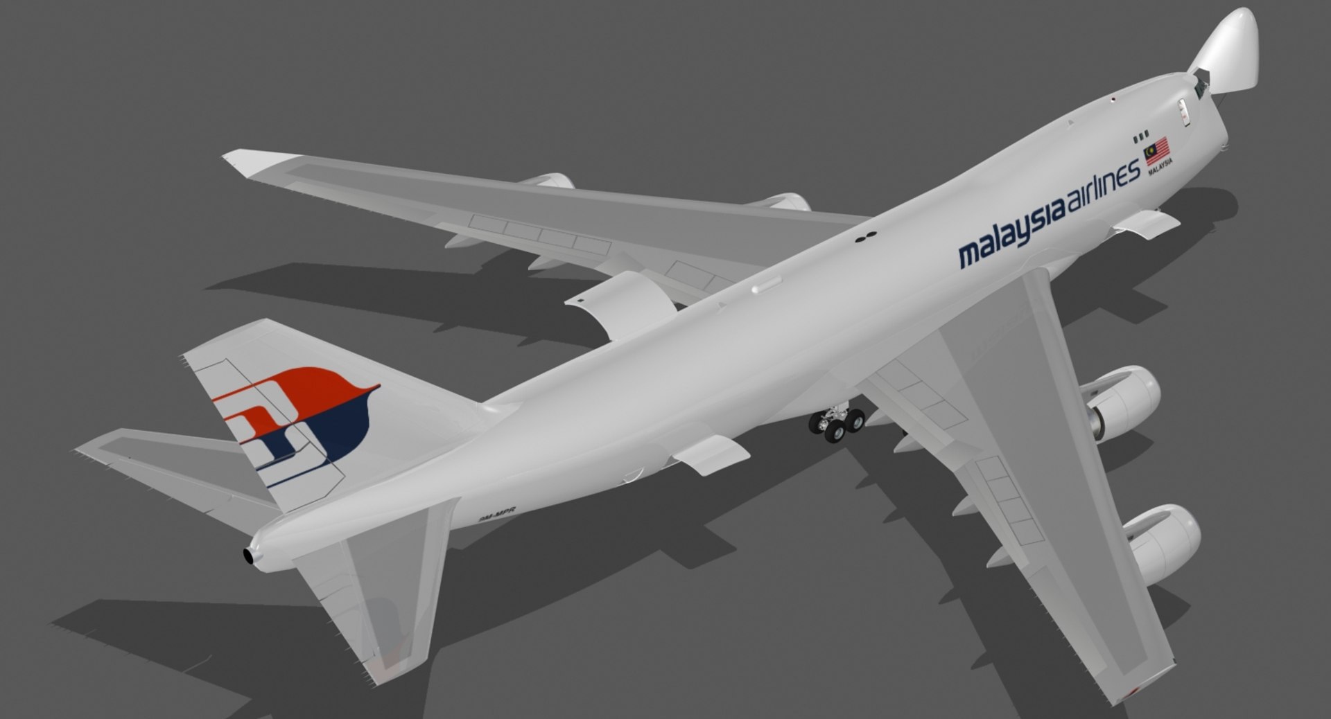 Boeing 747-400 F Maskargo 3d Model