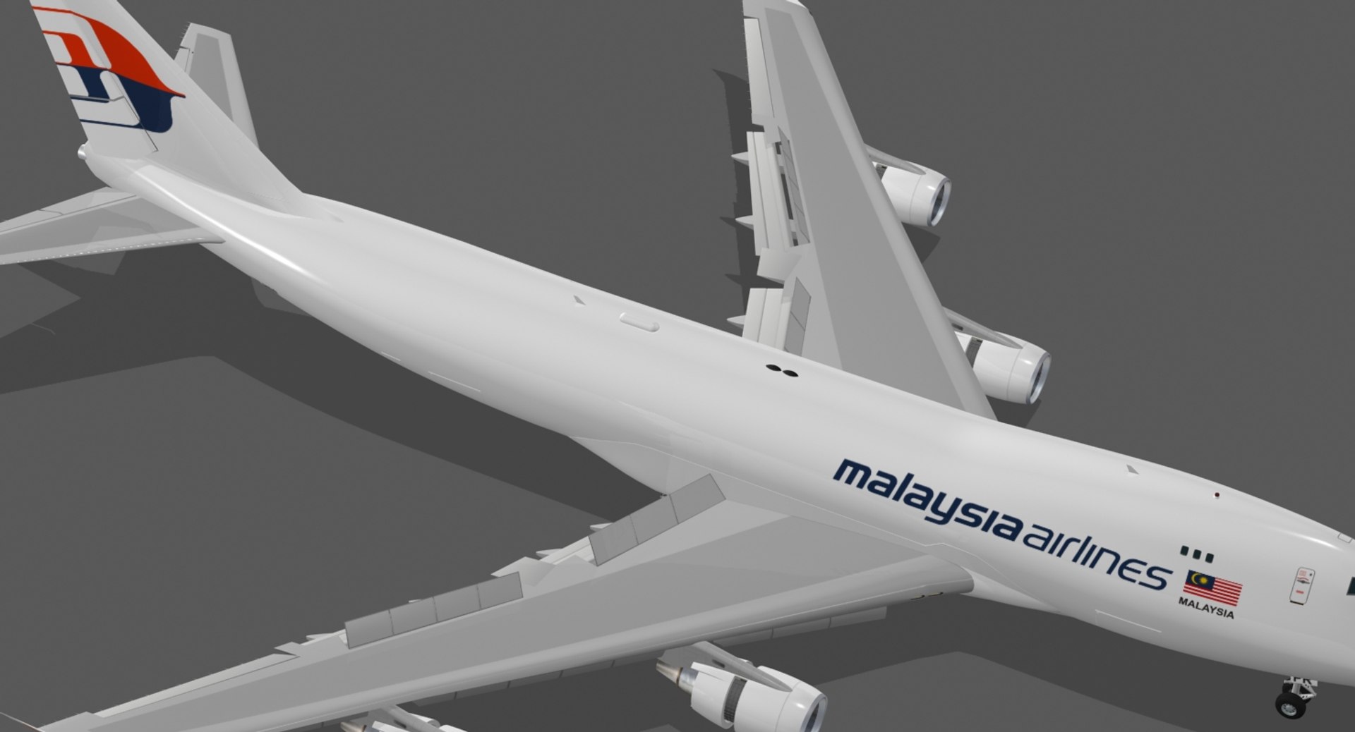 Boeing 747-400 F Maskargo 3d Model