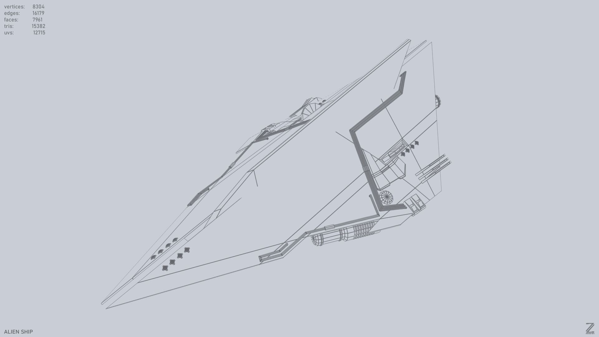 Alien Ship Model - TurboSquid 2382221