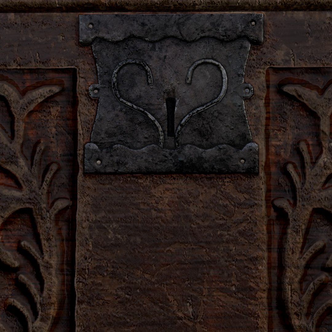 3D Small Rustic Medieval Wooden Chest - TurboSquid 1908824