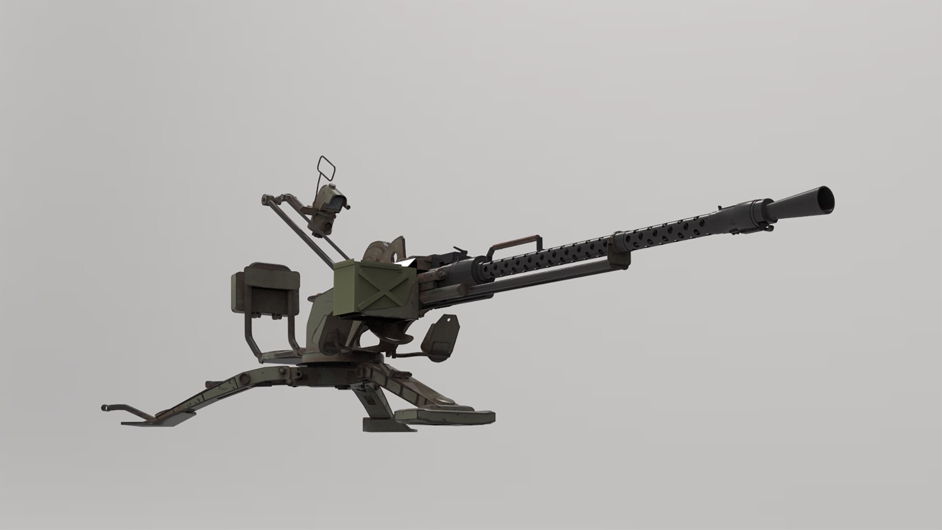 ZPU -1 Anti Aircraft Gun Model - TurboSquid 2147714