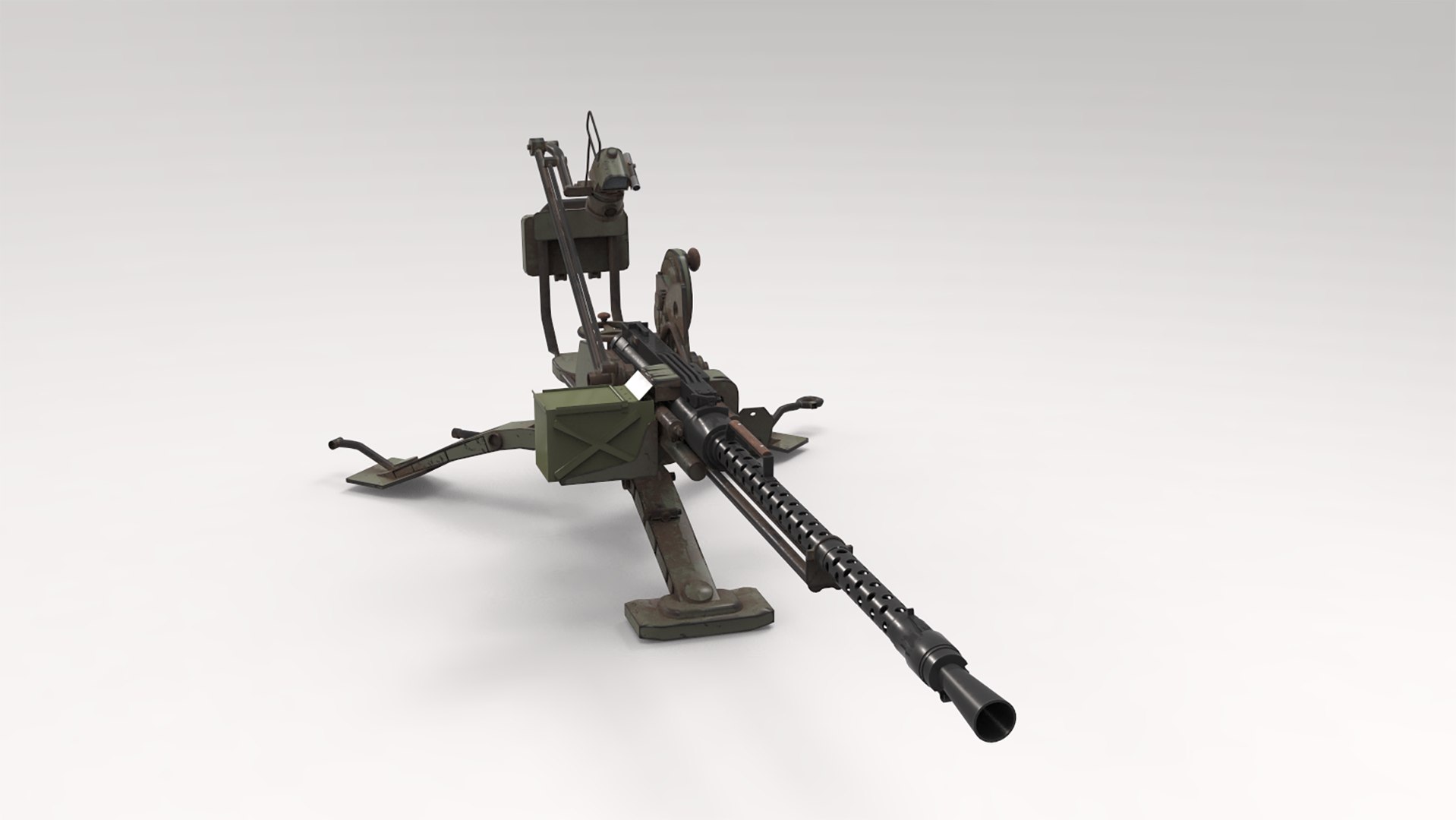ZPU -1 Anti Aircraft Gun Model - TurboSquid 2147714