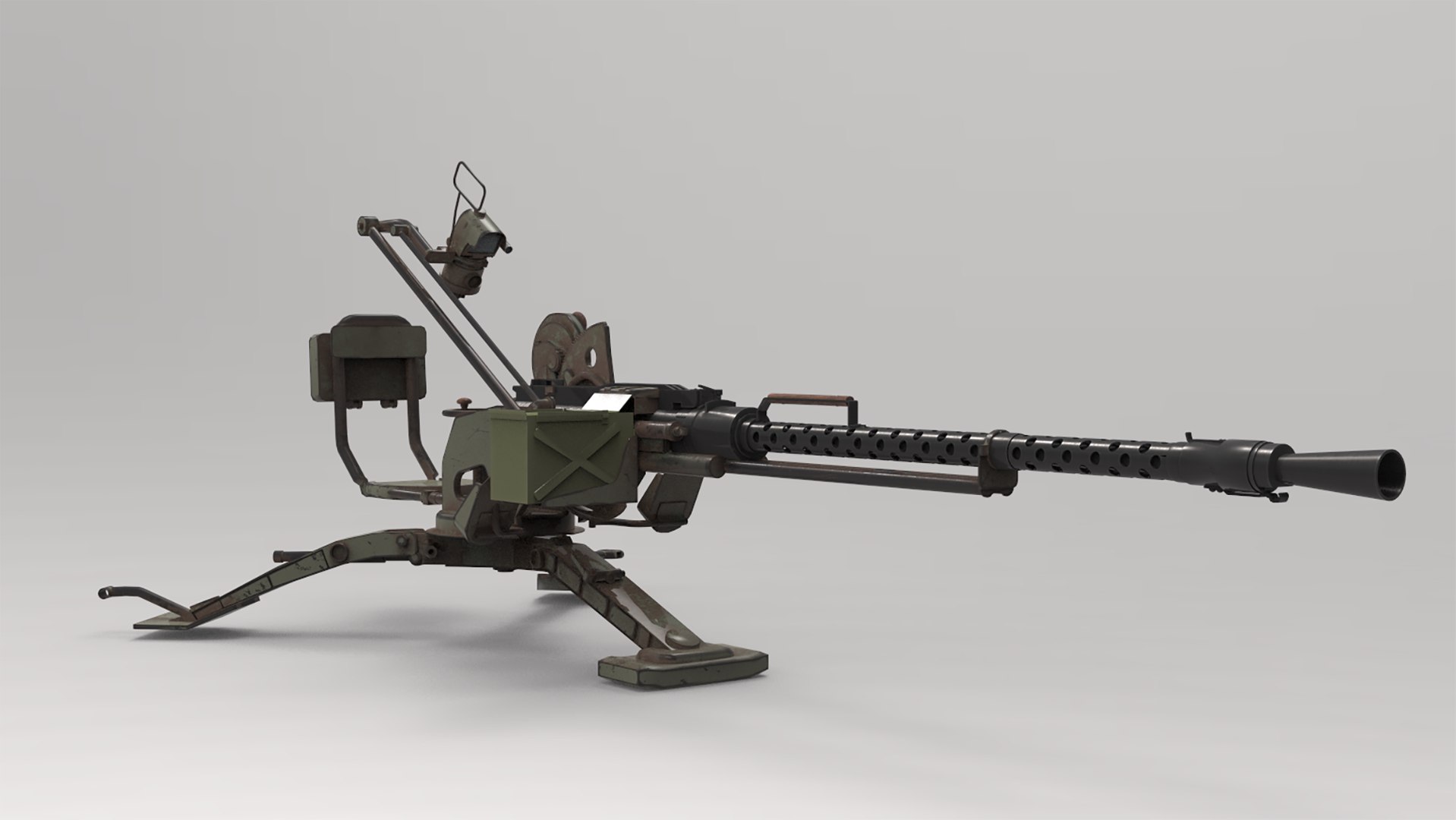 ZPU -1 Anti Aircraft Gun Model - TurboSquid 2147714