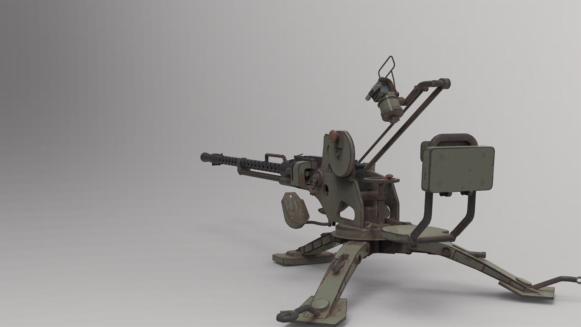 ZPU -1 Anti Aircraft Gun Model - TurboSquid 2147714