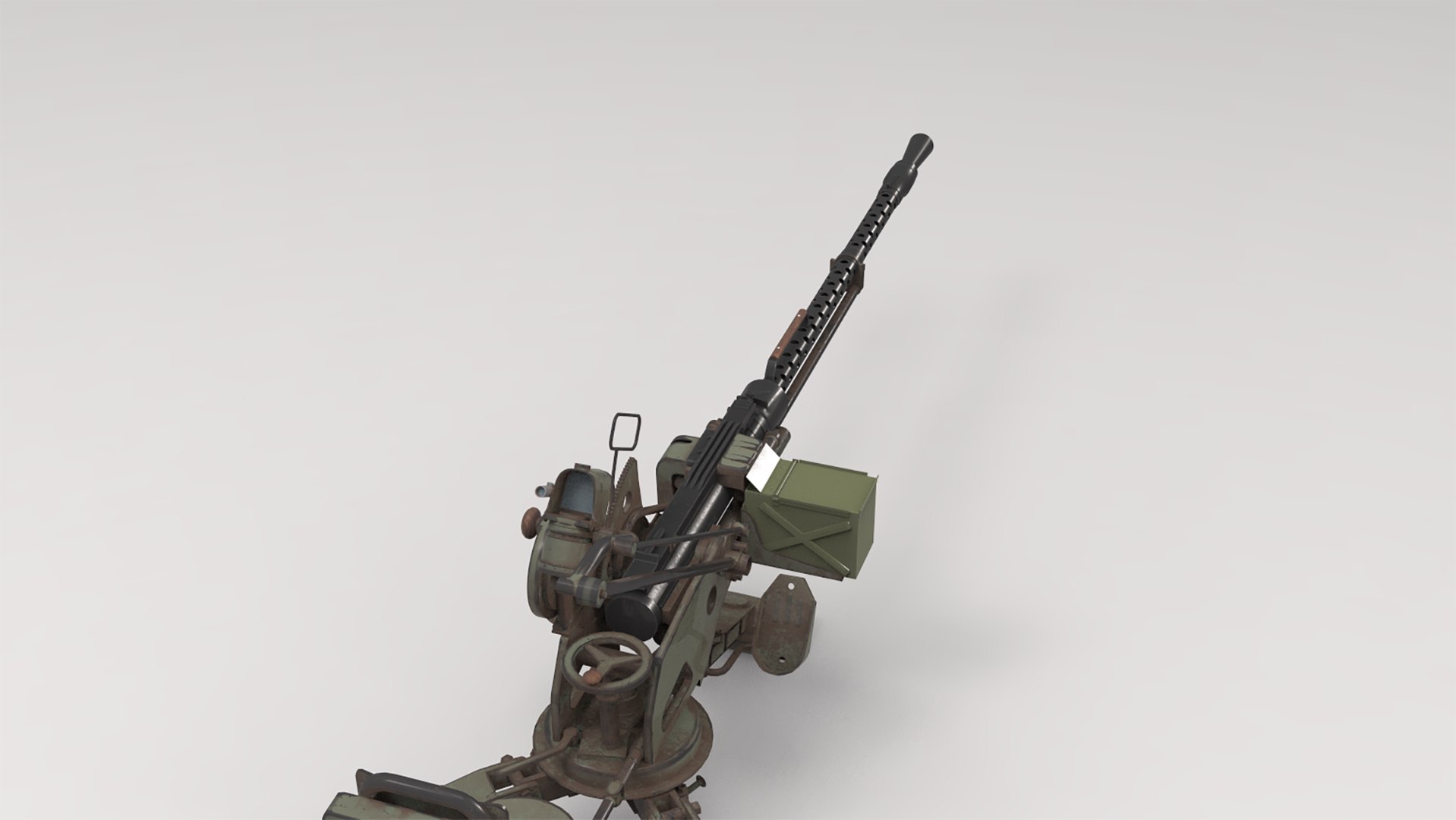 ZPU -1 Anti Aircraft Gun Model - TurboSquid 2147714