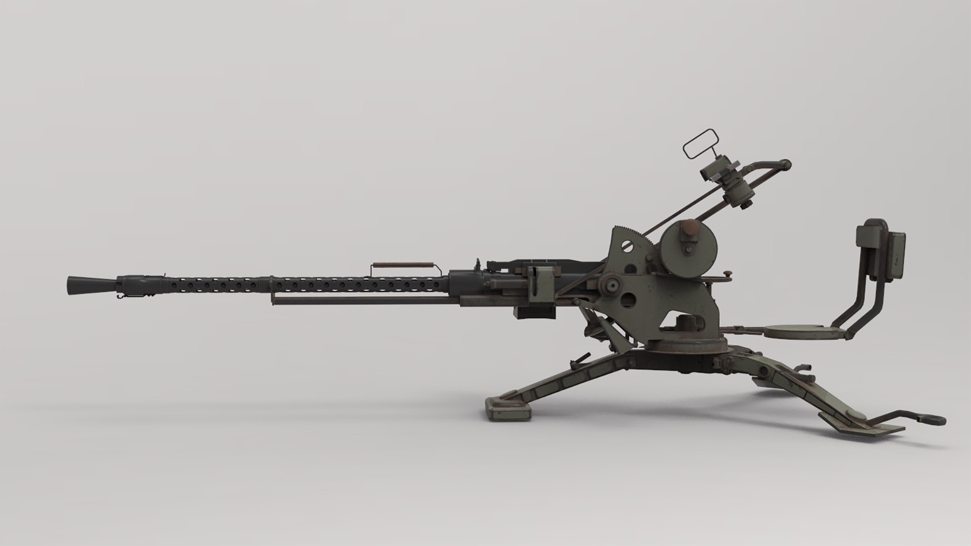 ZPU -1 Anti Aircraft Gun Model - TurboSquid 2147714