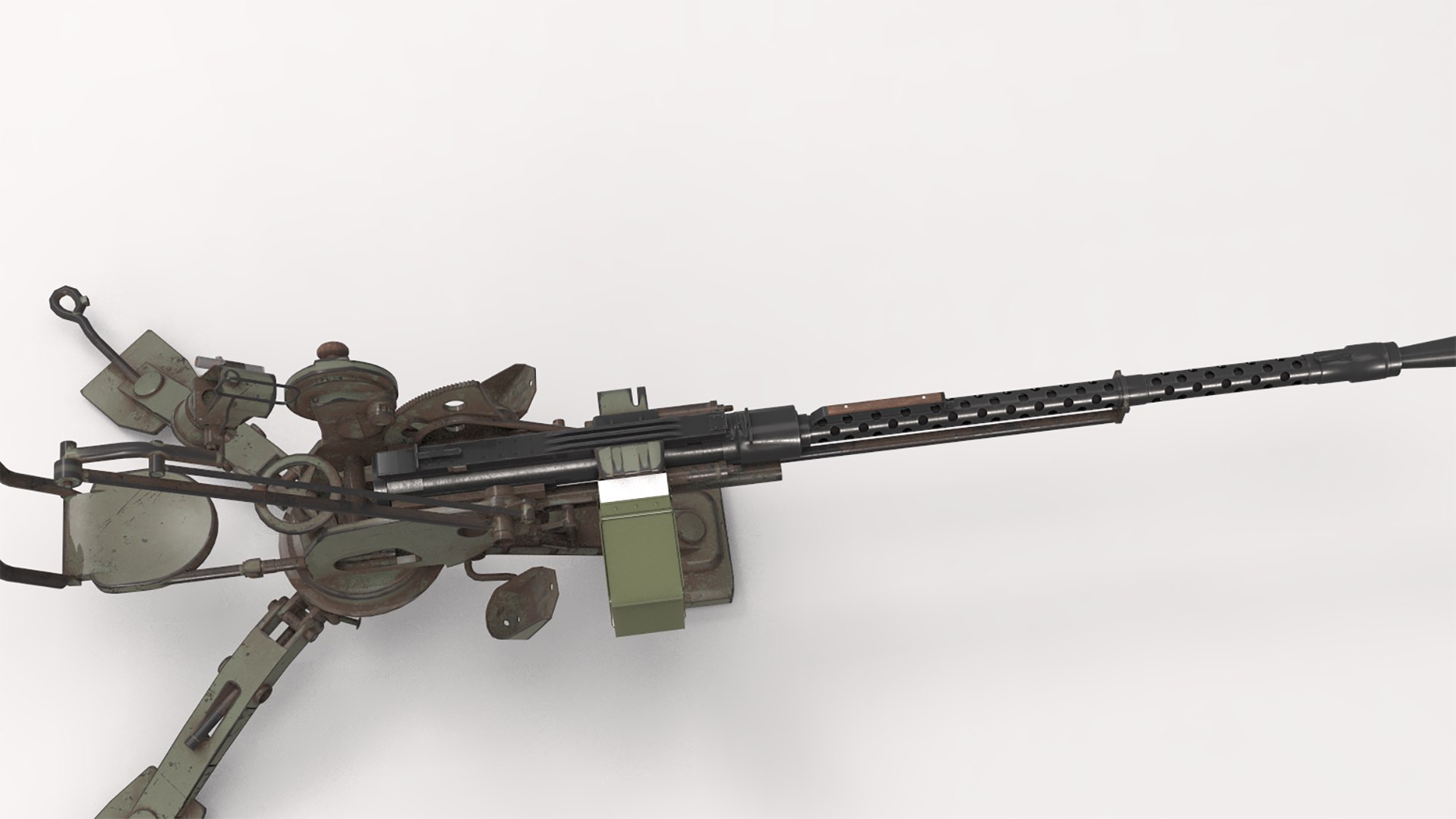 ZPU -1 Anti Aircraft Gun Model - TurboSquid 2147714