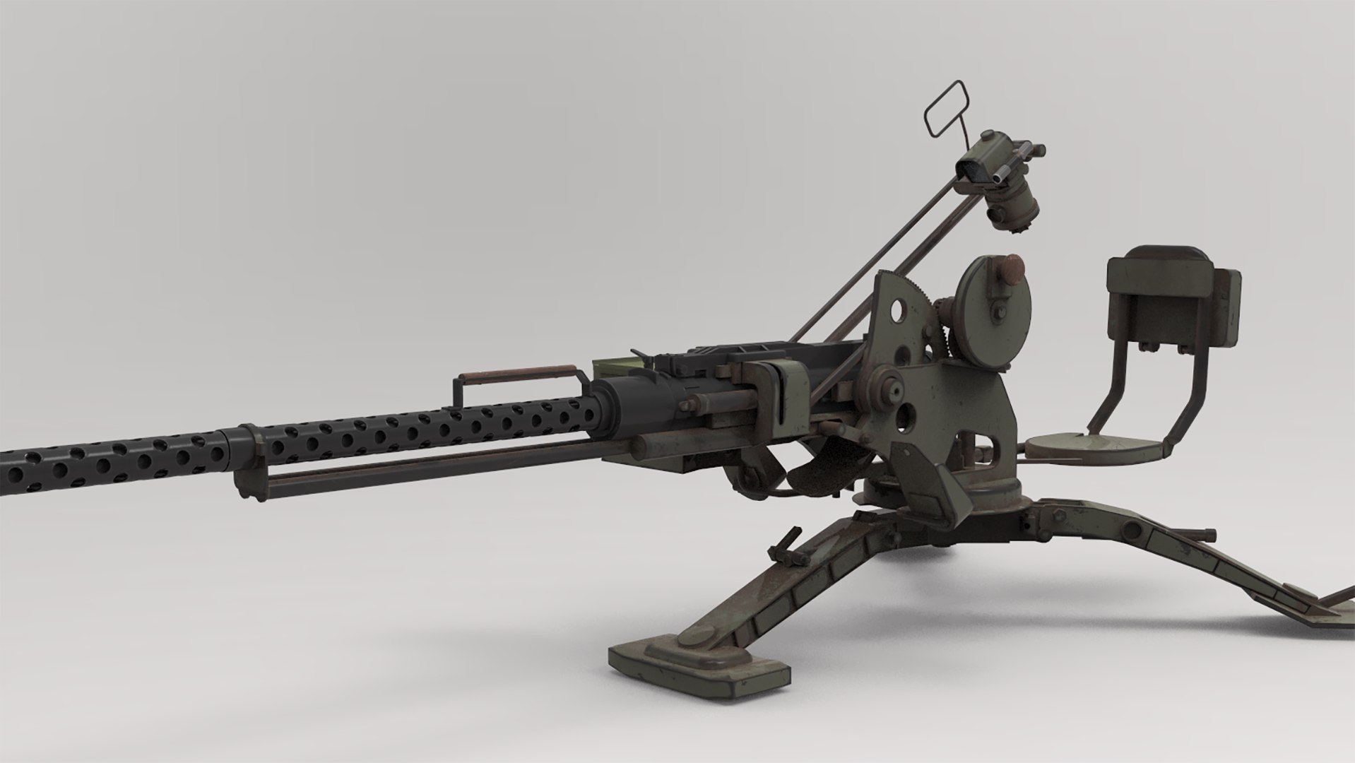 ZPU -1 Anti Aircraft Gun Model - TurboSquid 2147714