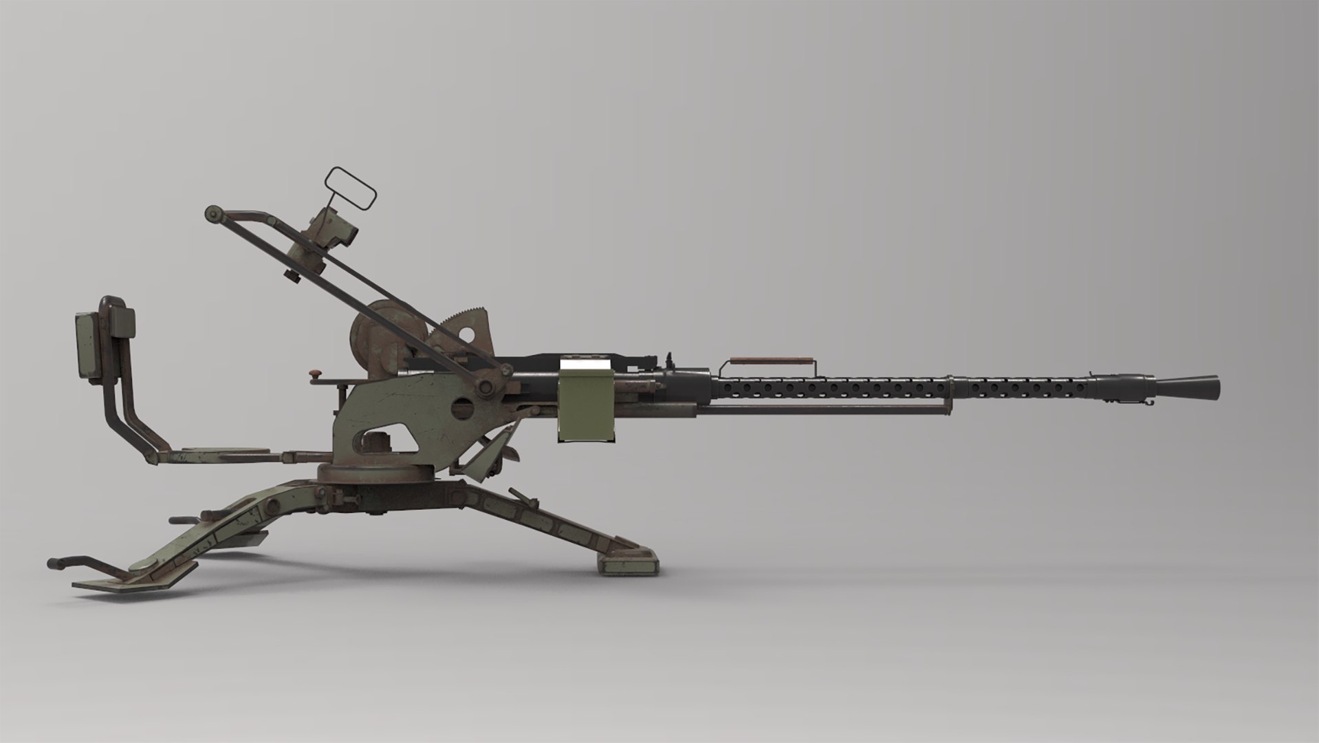 ZPU -1 Anti Aircraft Gun Model - TurboSquid 2147714