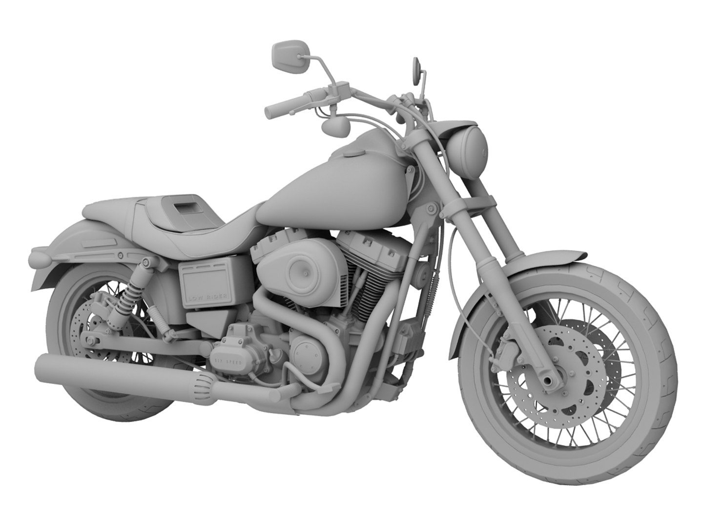 3d Model Harley-davidson Fxdl Dyna Rider