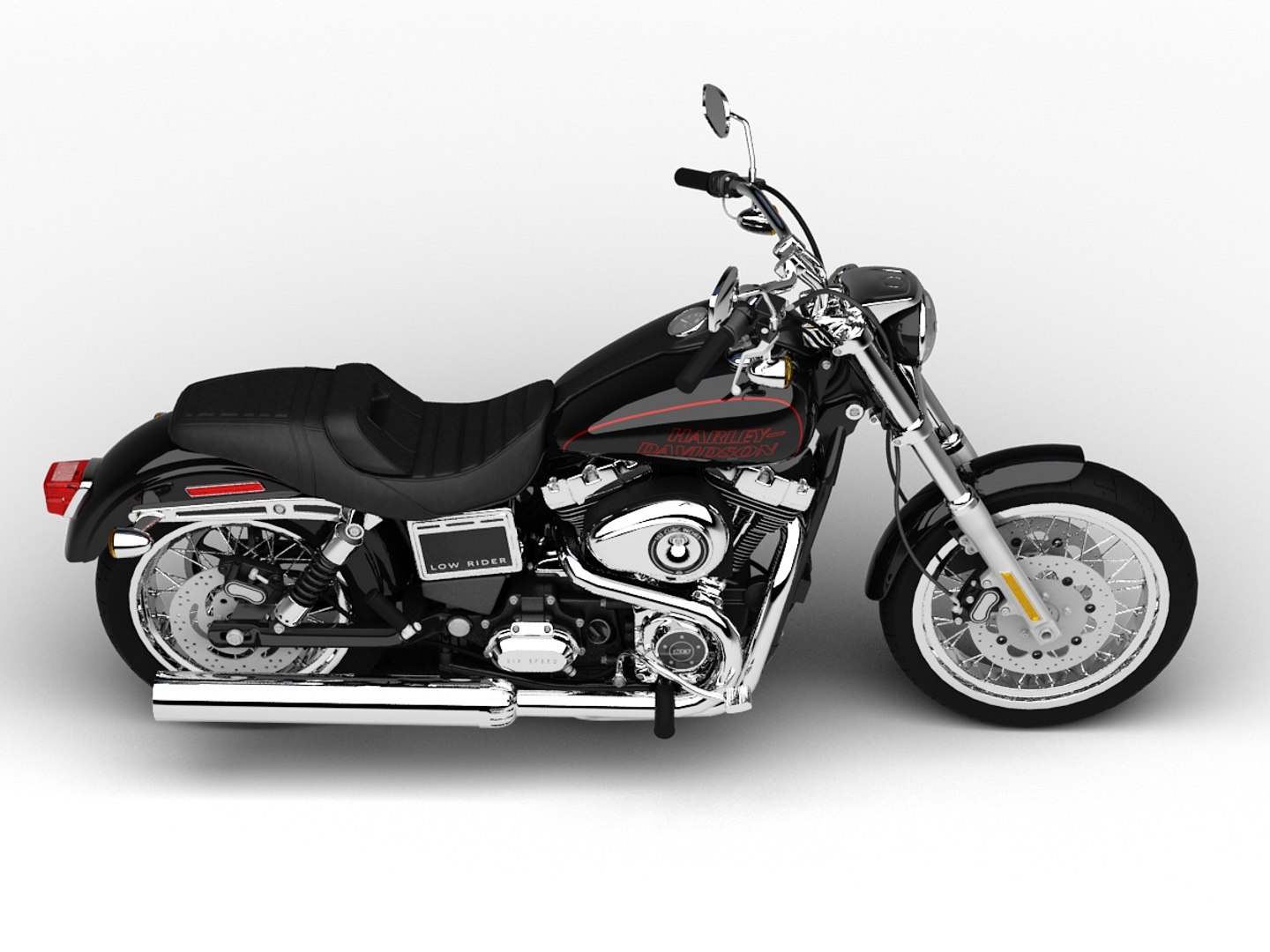 3d Model Harley-davidson Fxdl Dyna Rider
