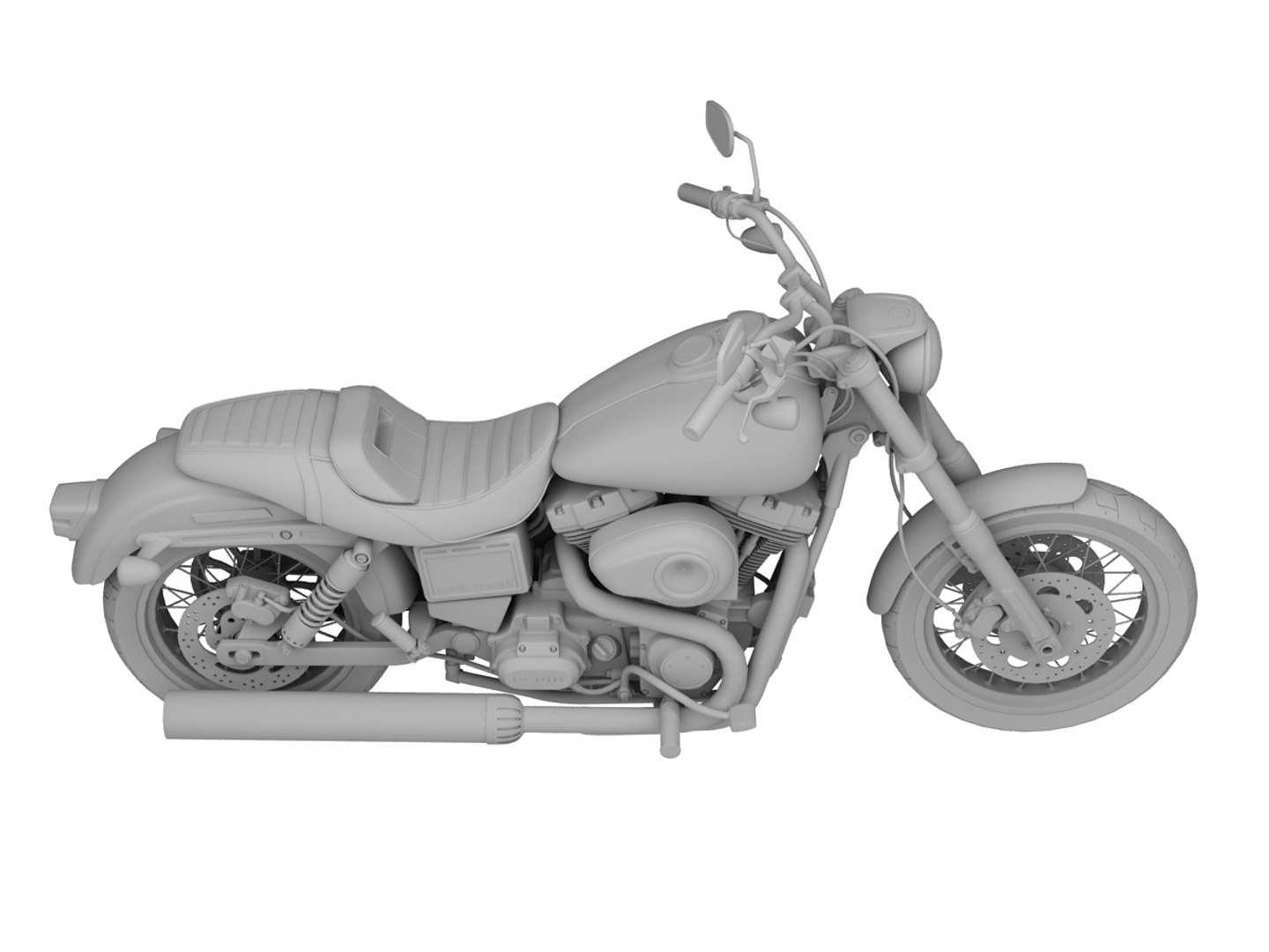 3d Model Harley-davidson Fxdl Dyna Rider