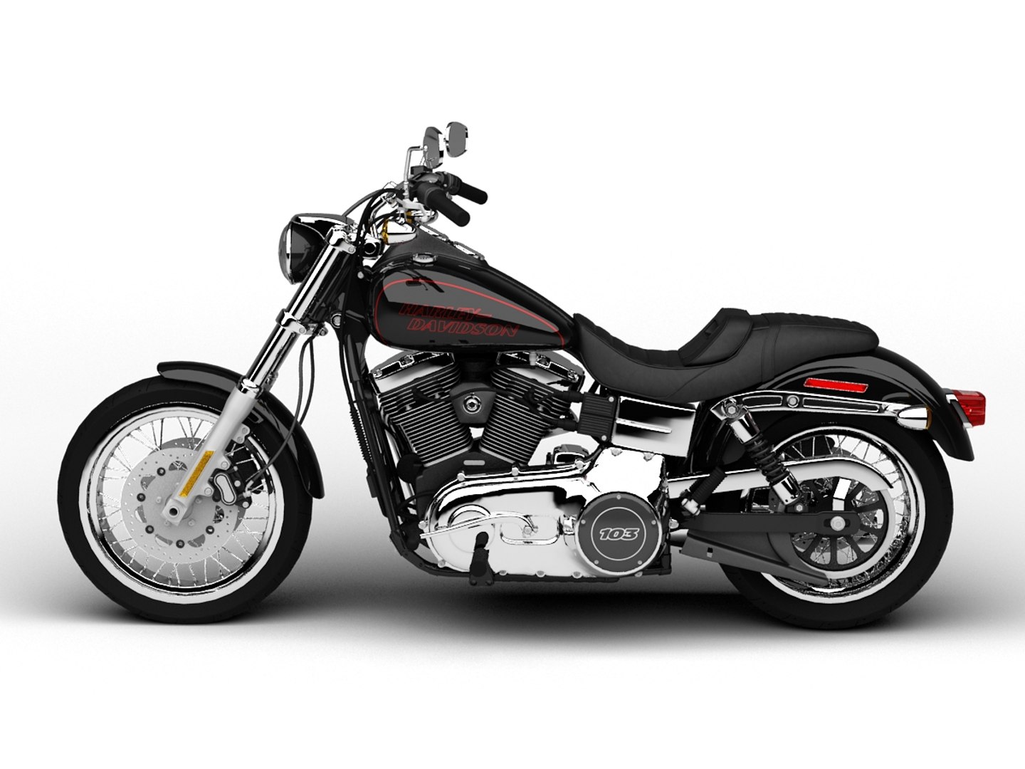3d Model Harley-davidson Fxdl Dyna Rider