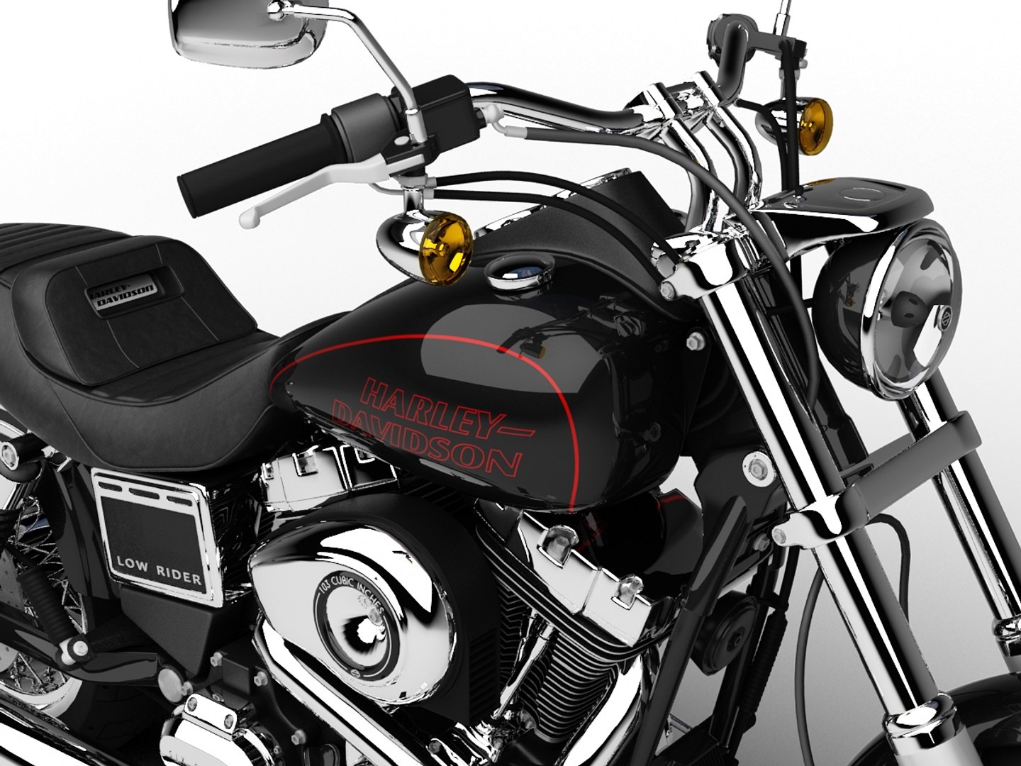 3d Model Harley-davidson Fxdl Dyna Rider