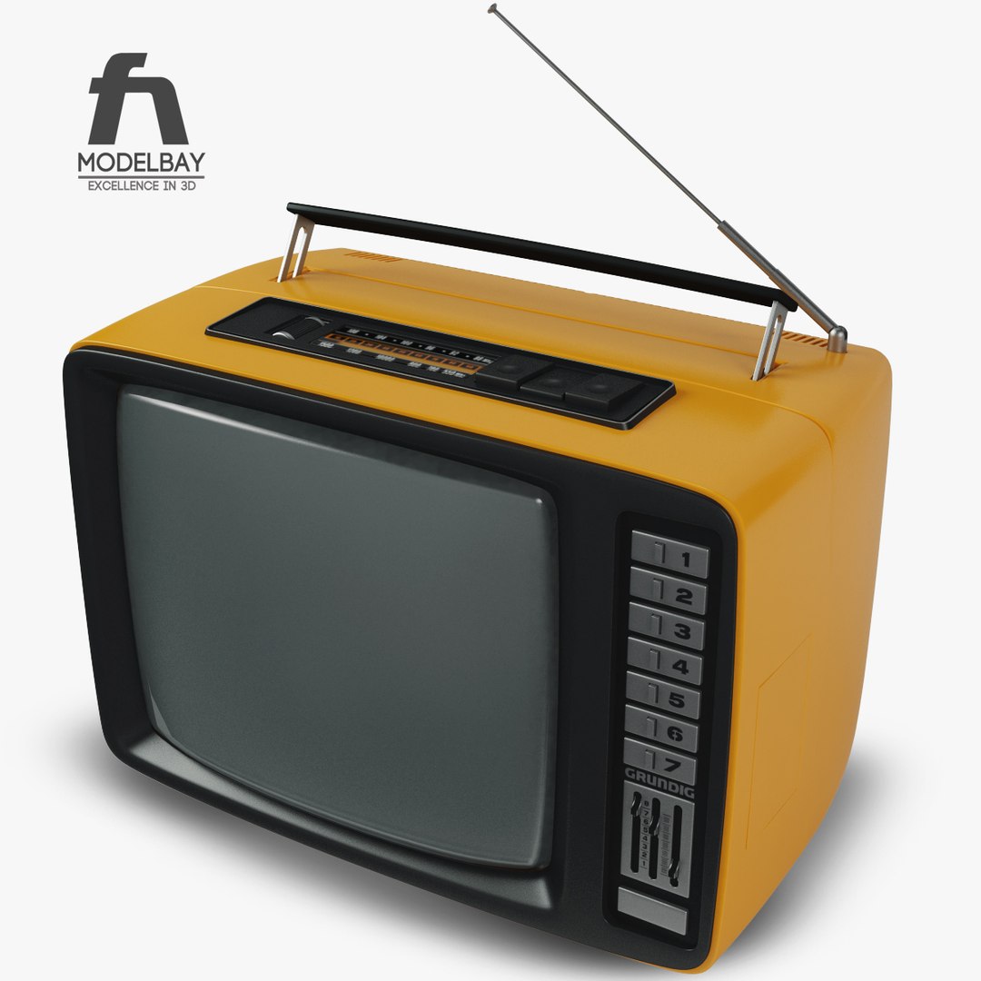 Retro Tv 3d Model