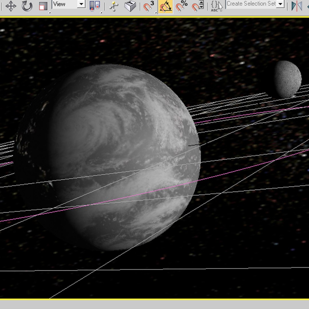 Realistic Earth And Moon 3D Model - TurboSquid 2066201