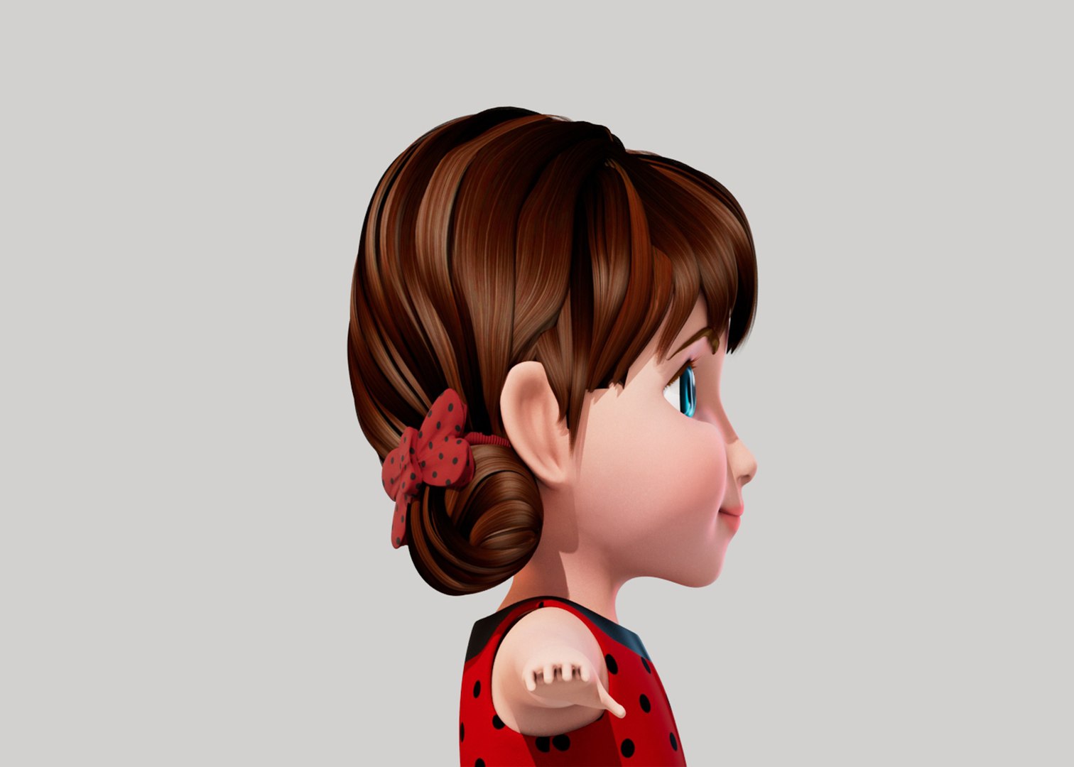3d Model Cartoon Girl Selena Turbosquid 1974232 0942