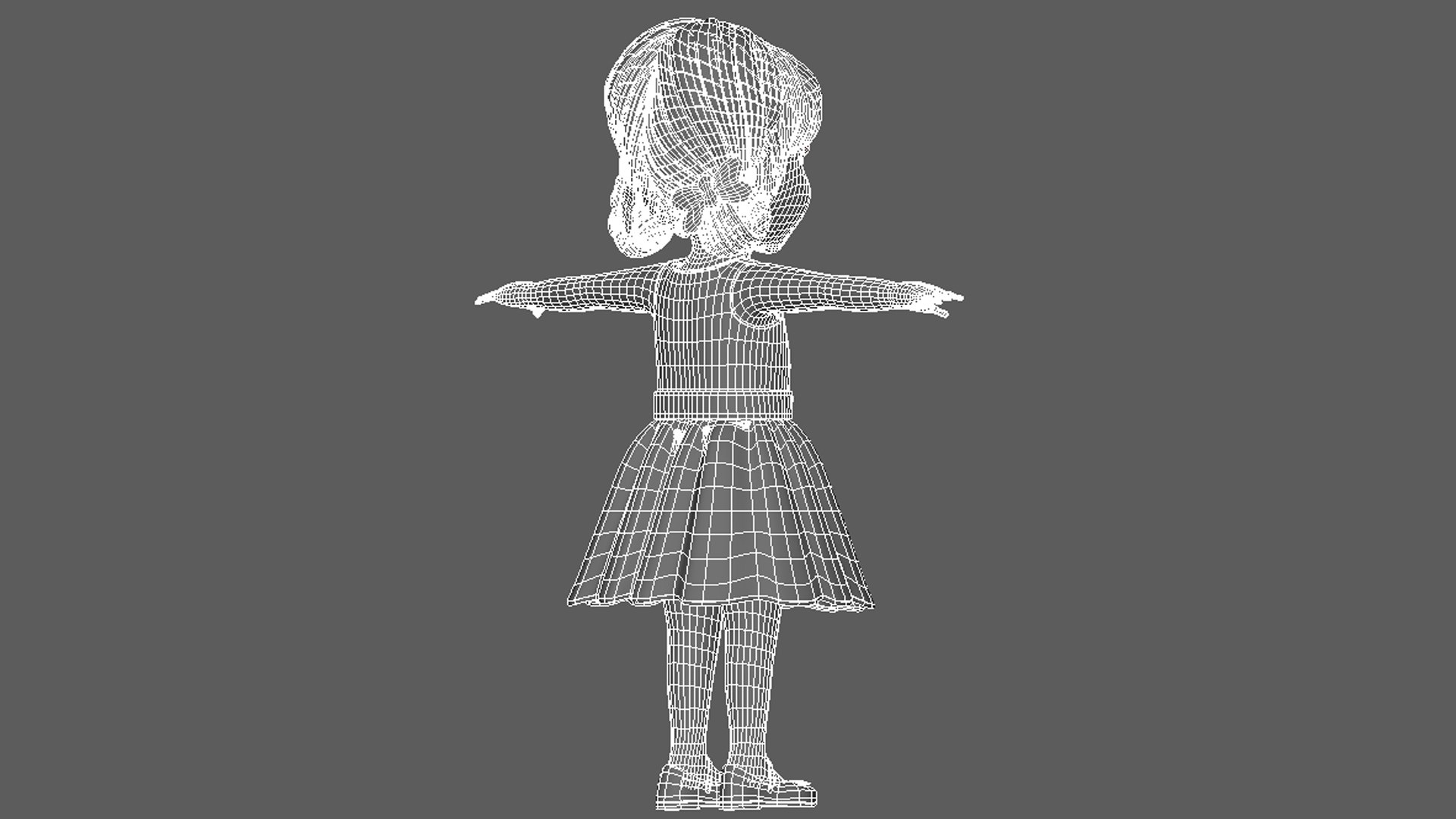 3D Model Cartoon Girl SELENA - TurboSquid 1974232