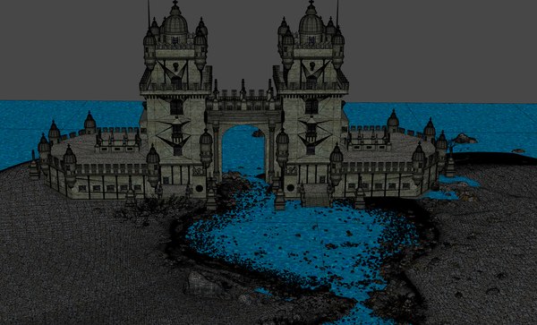 Fantasy Entrance Castle Towers Modelo 3D - TurboSquid 1766008