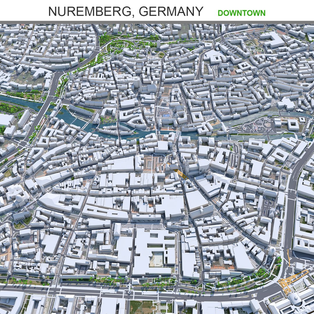 Nuremberg Downtown Germany 3D model - TurboSquid 1989480
