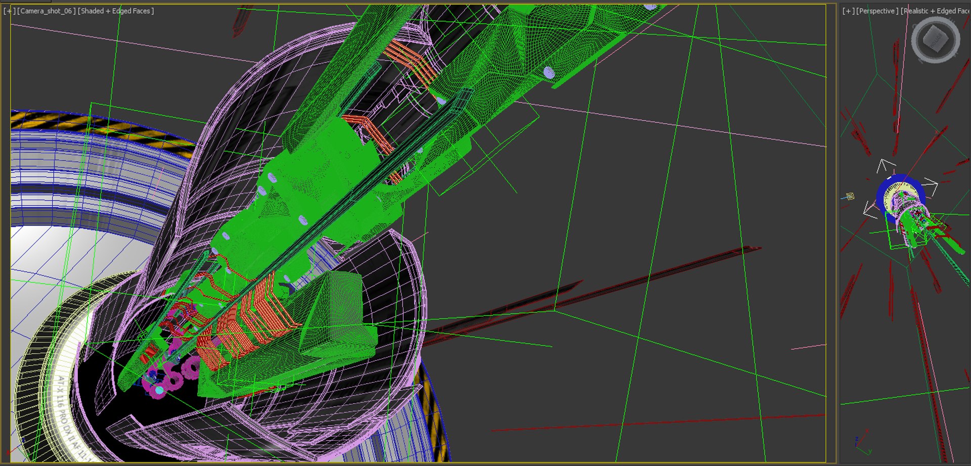 3d Core Mechanical Animation Model