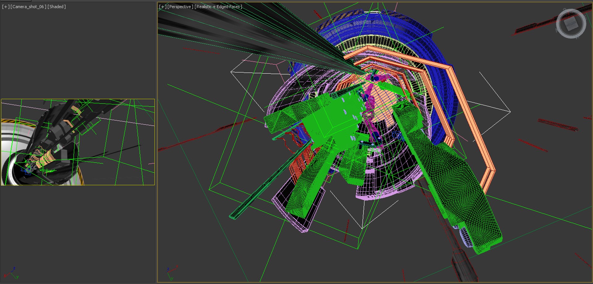3d Core Mechanical Animation Model