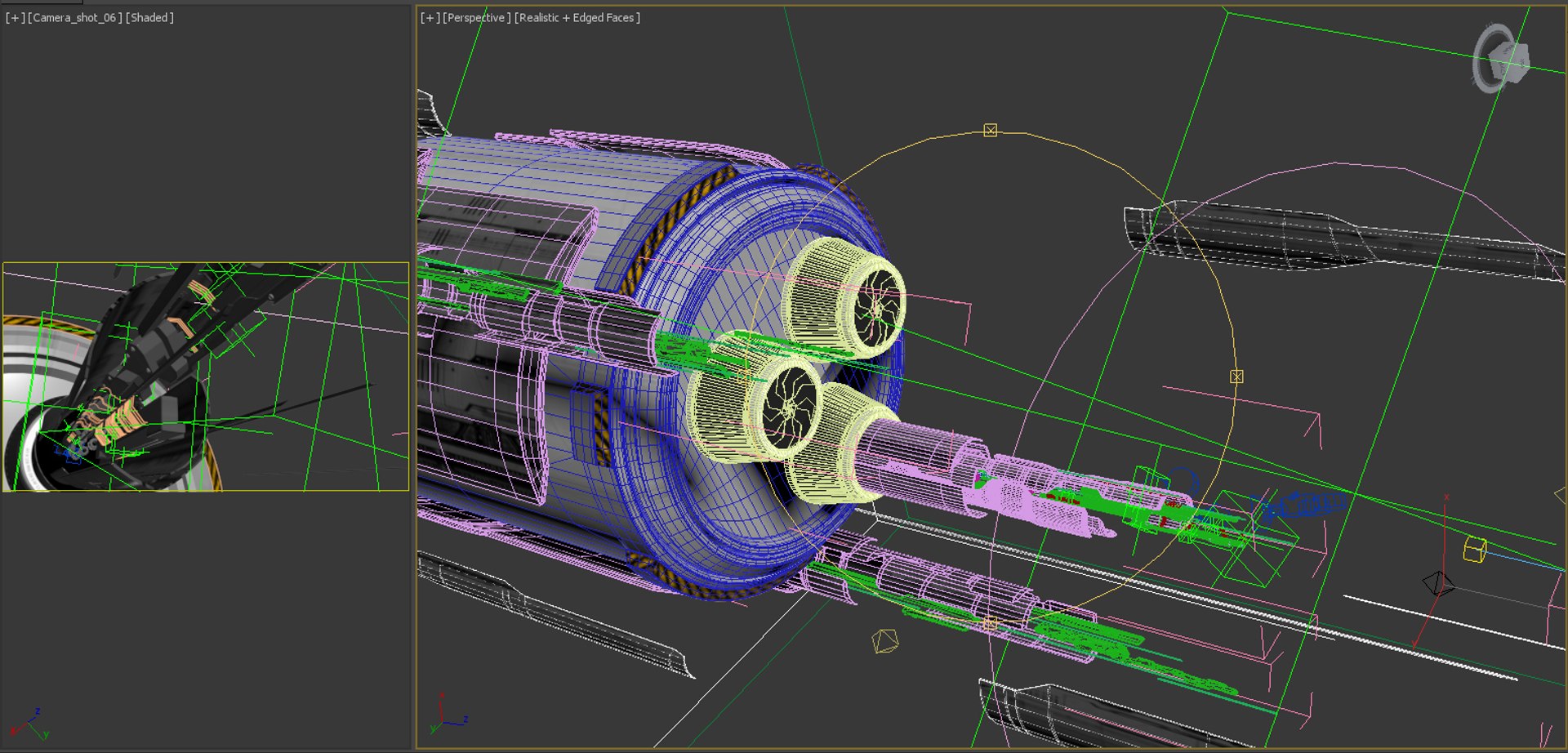 3d Core Mechanical Animation Model