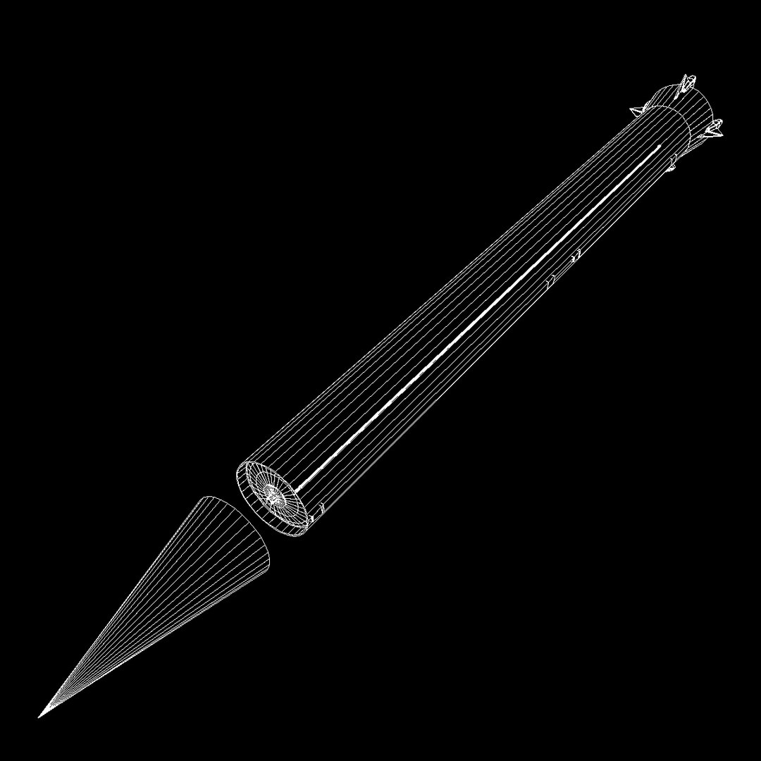 Soviet Ss-4 Sandel Missile 3d 3ds