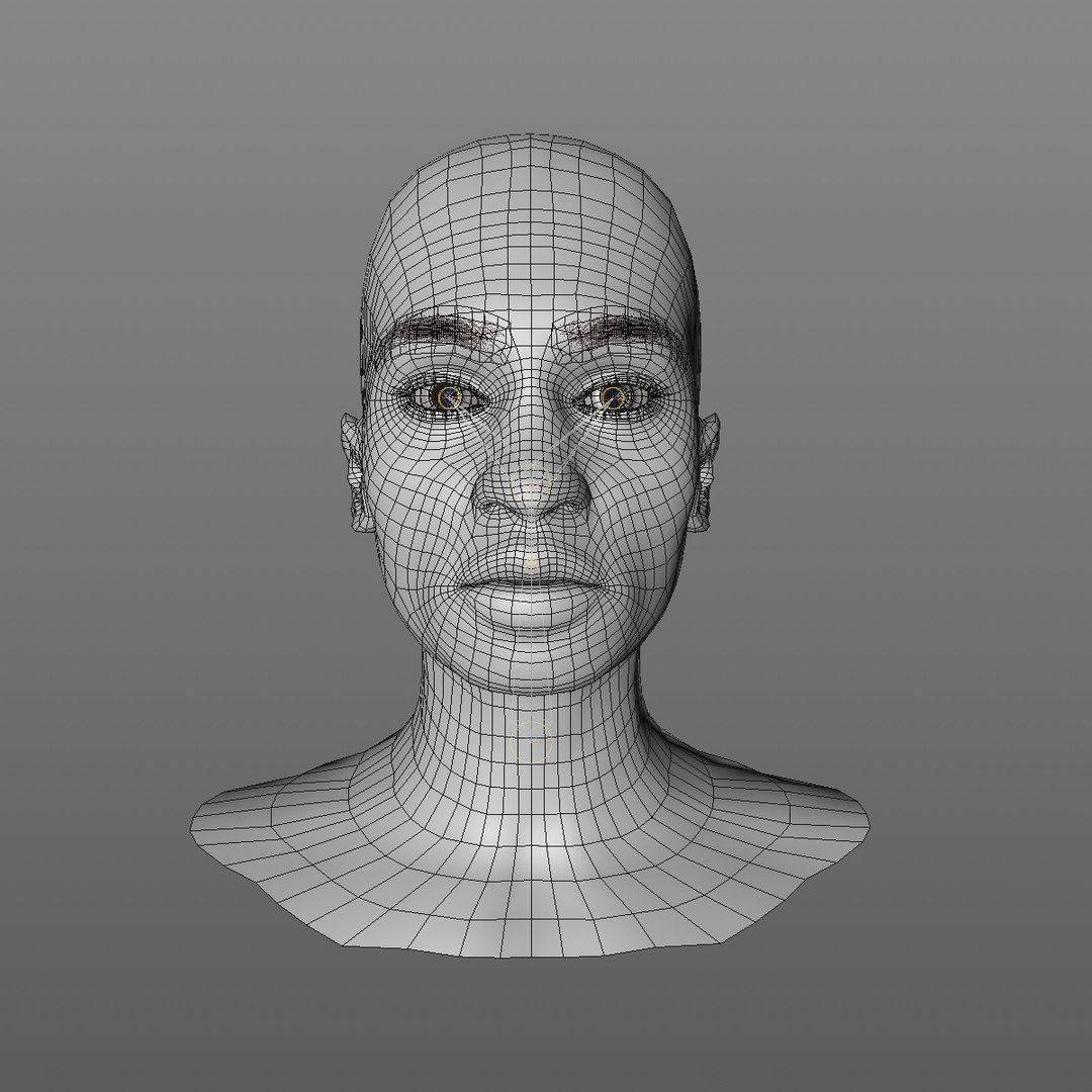 3D Realistic Head Base Mesh - TurboSquid 1438318