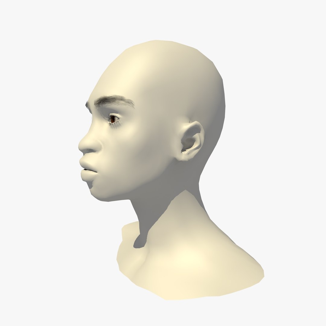 3D Realistic Head Base Mesh - TurboSquid 1438318