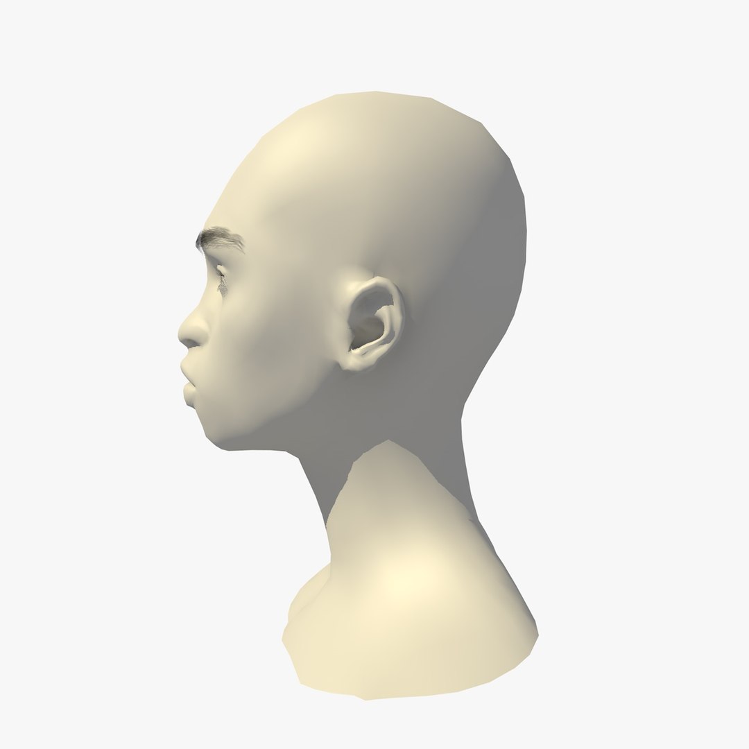 3D Realistic Head Base Mesh - TurboSquid 1438318