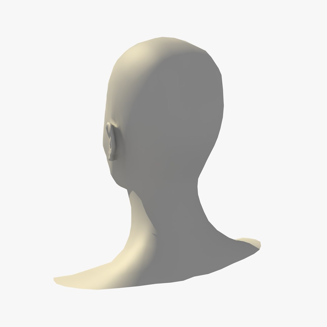 3D Realistic Head Base Mesh - TurboSquid 1438318