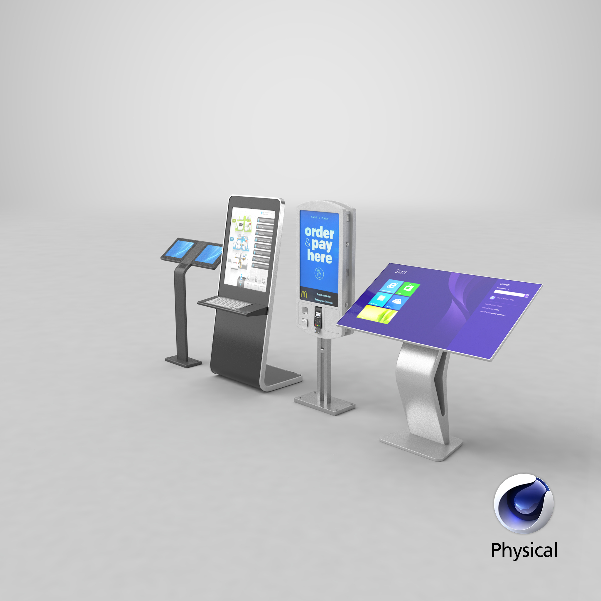 3D Electronic Kiosks Collection - TurboSquid 1733896