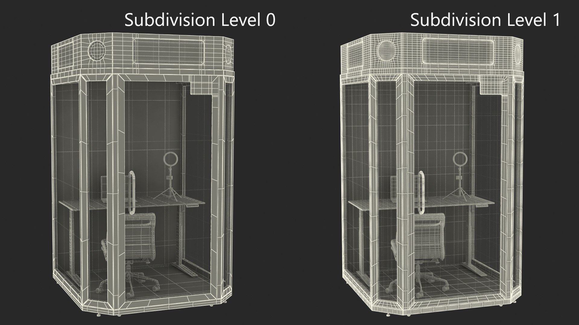Movable Webcasting Booth 3D Model - TurboSquid 2389487
