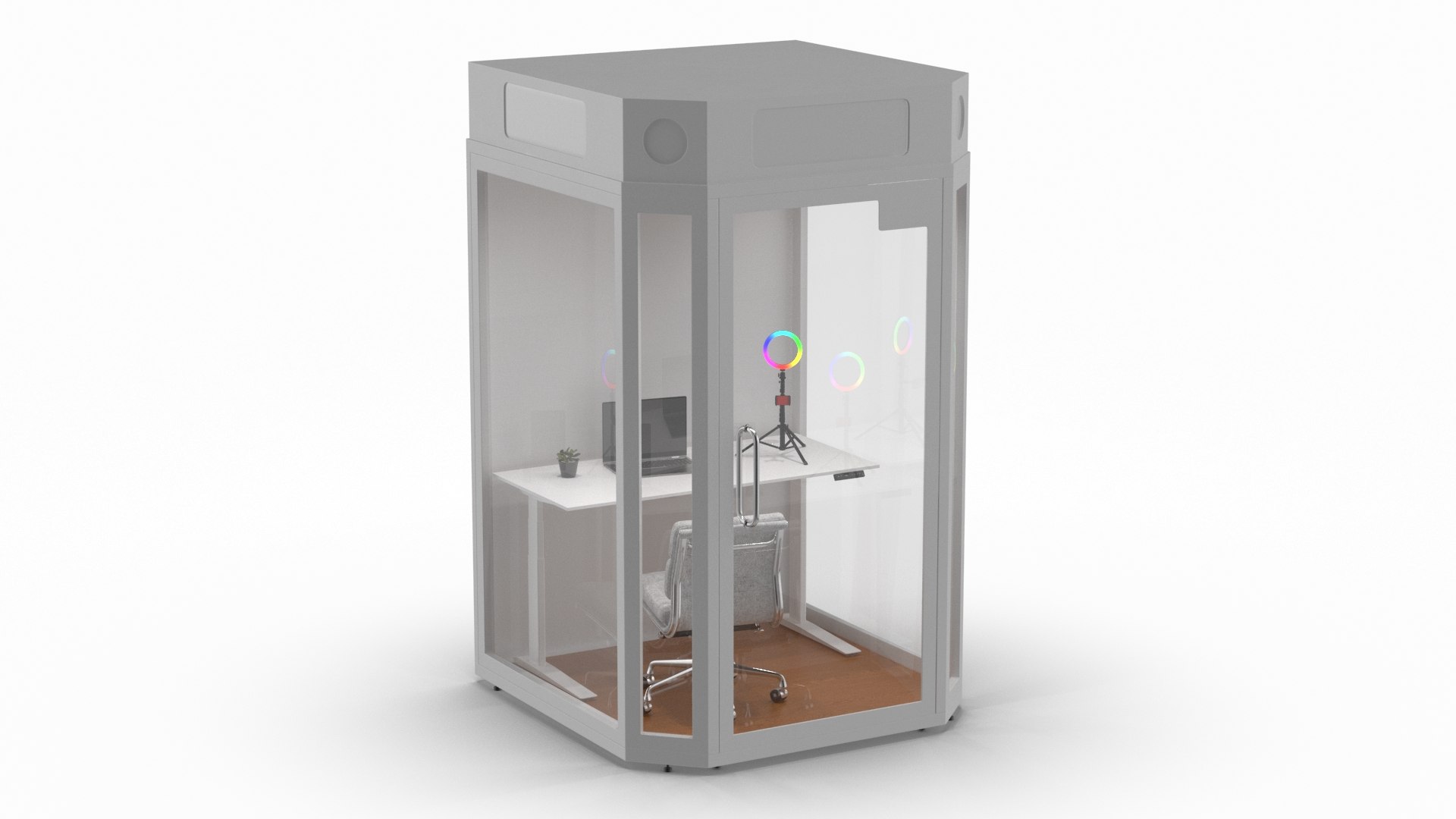 Movable Webcasting Booth 3D Model - TurboSquid 2389487