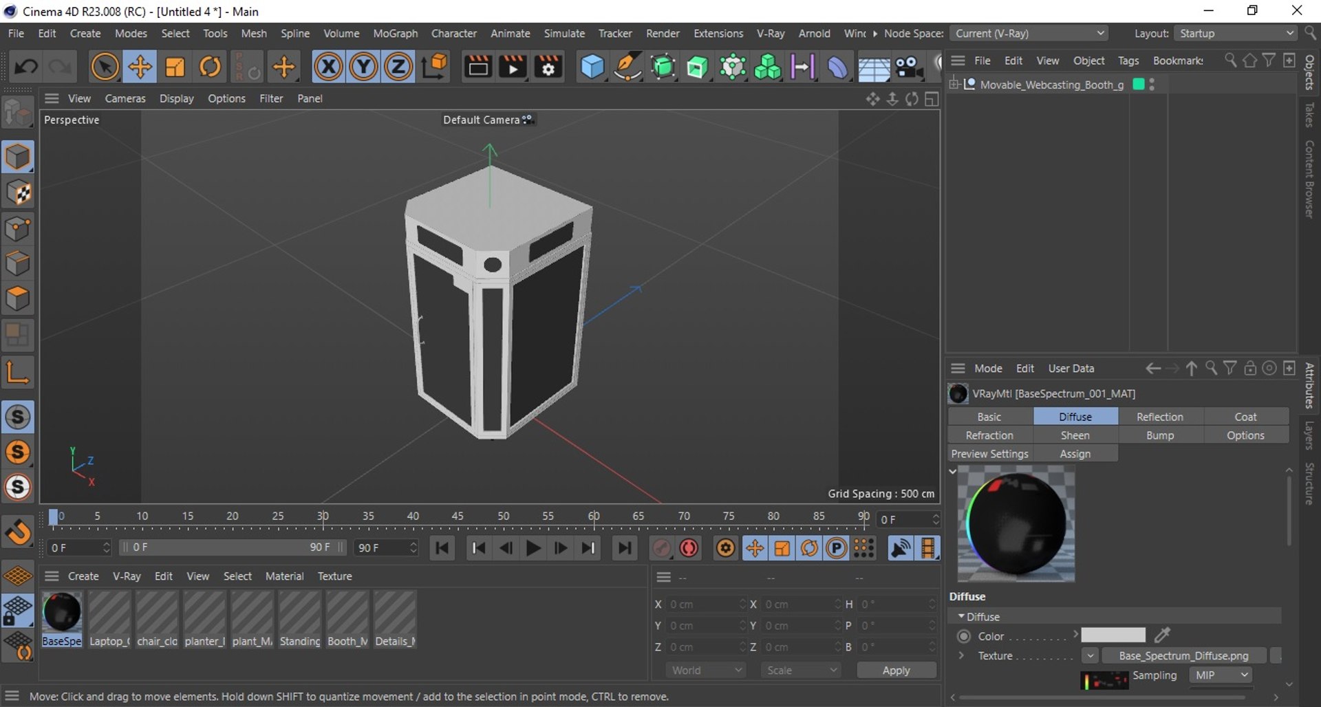 Movable Webcasting Booth 3D Model - TurboSquid 2389487