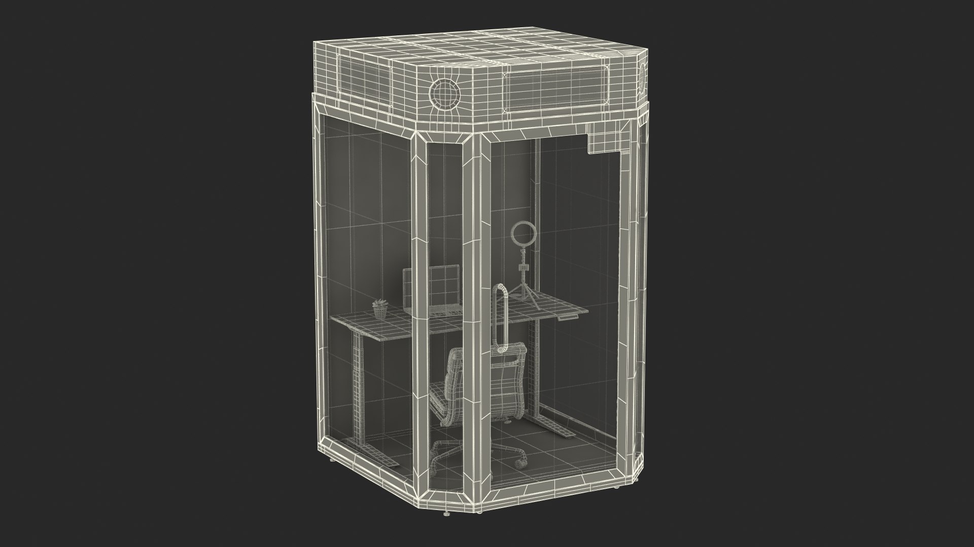 Movable Webcasting Booth 3D Model - TurboSquid 2389487
