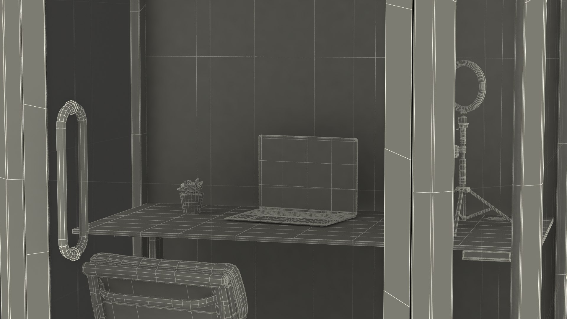 Movable Webcasting Booth 3D Model - TurboSquid 2389487