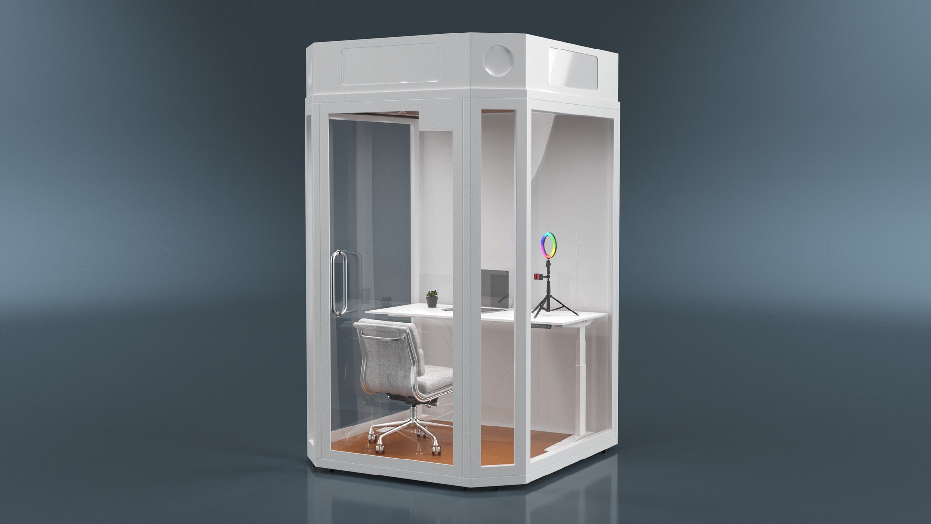 Movable Webcasting Booth 3D Model - TurboSquid 2389487