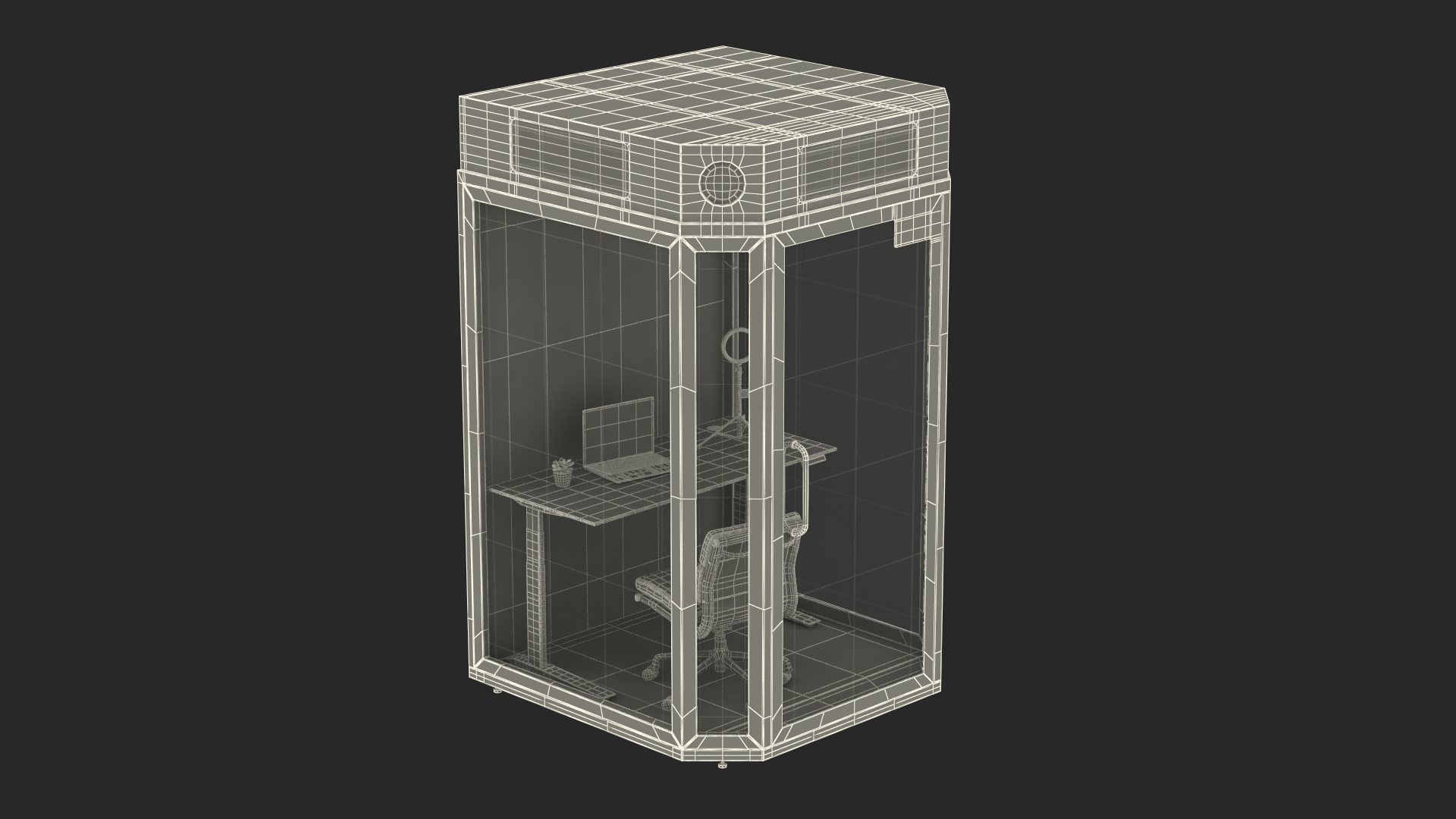 Movable Webcasting Booth 3D Model - TurboSquid 2389487