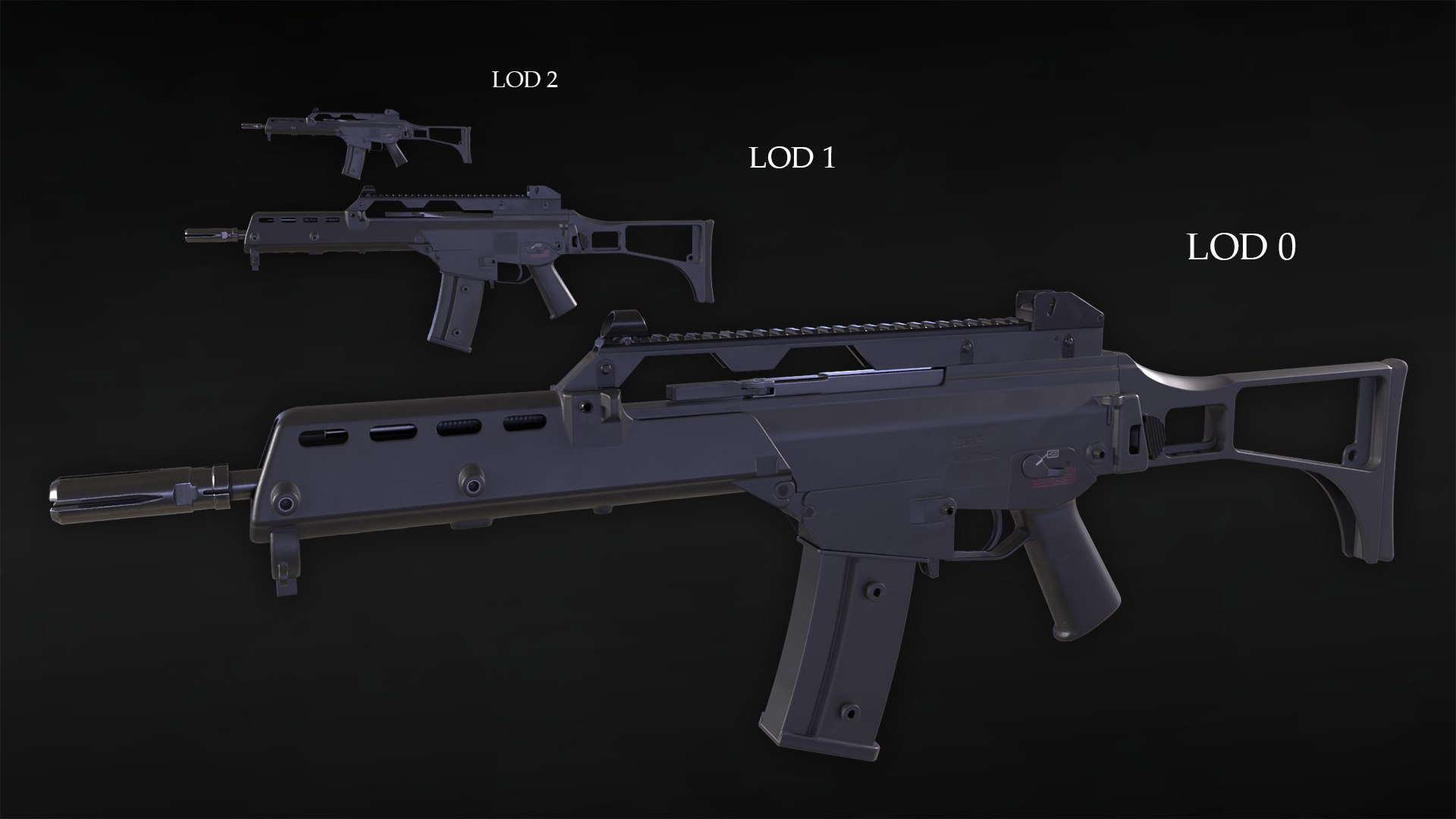 3D G36 G36k Model - TurboSquid 1710164