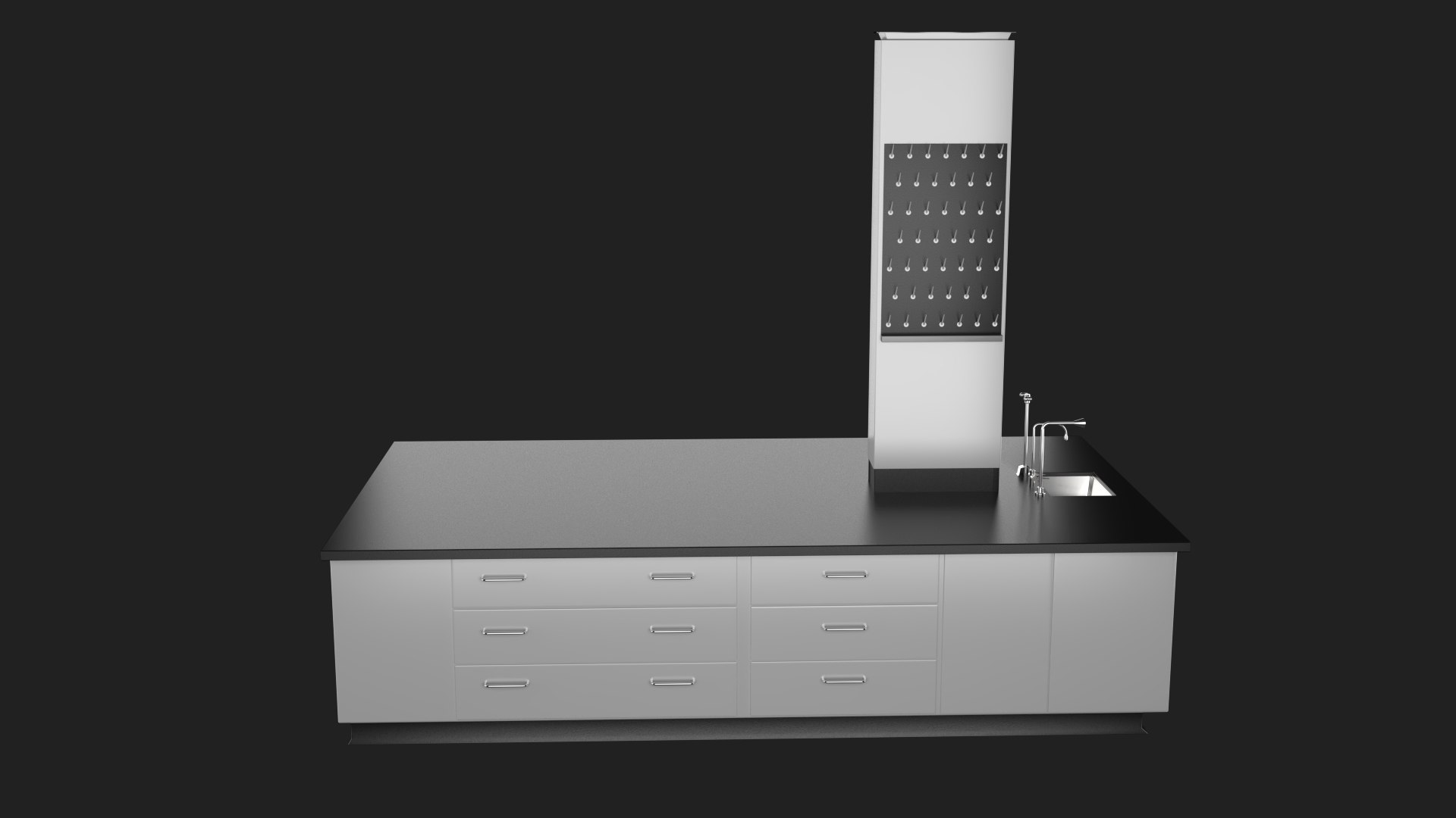 Laboratory Desk 3D Model - TurboSquid 1422407