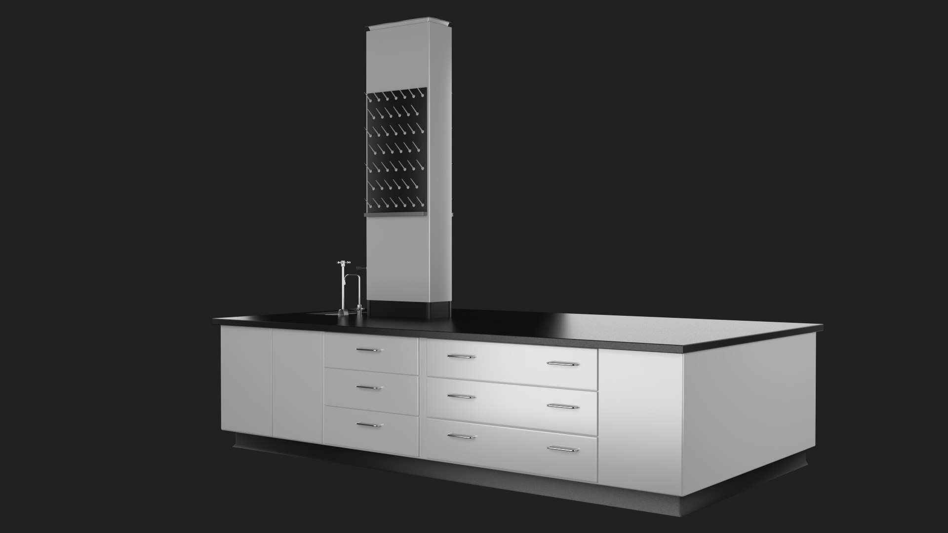 Laboratory Desk 3D Model - TurboSquid 1422407