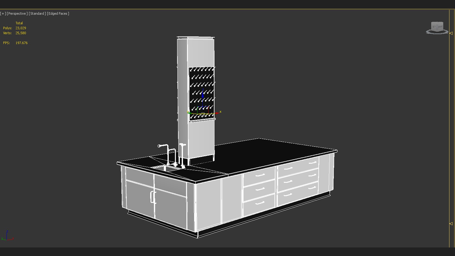 Laboratory Desk 3D Model - TurboSquid 1422407