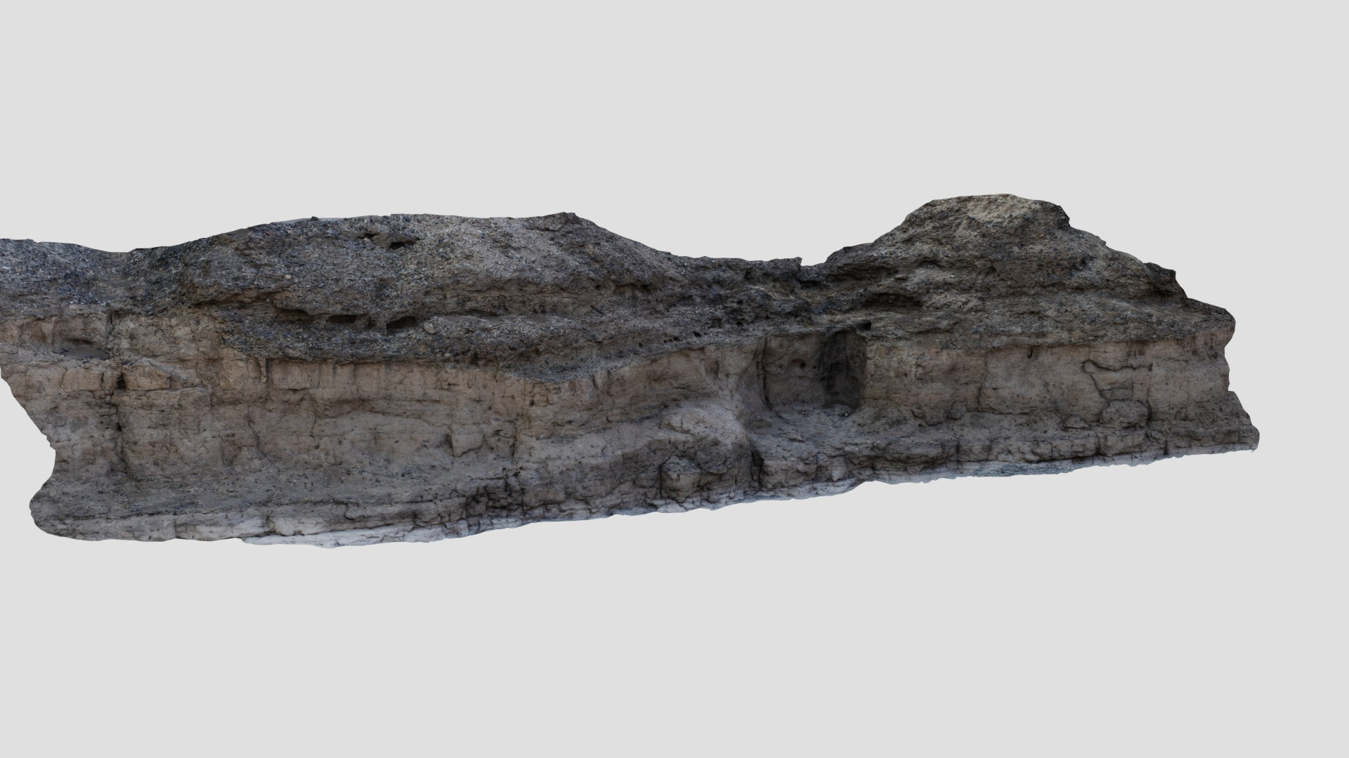 3D Riverbed Canyon Cliff Scan Pack 6 Model - TurboSquid 2052374